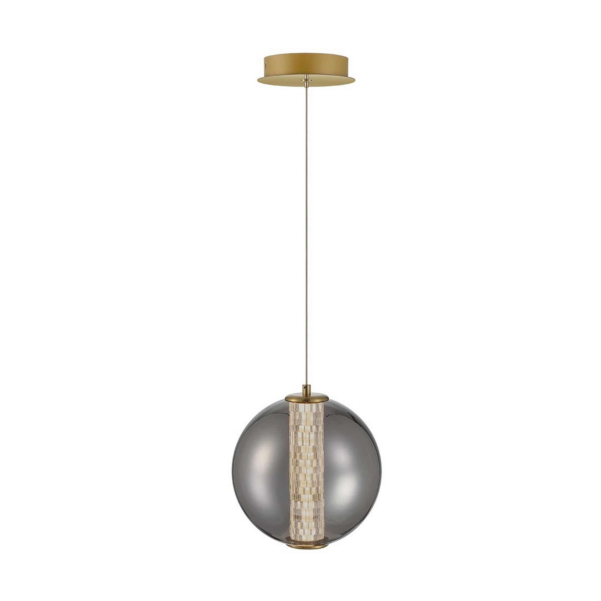 Spectrogram LED Pendant - Smoke | Shades of Light