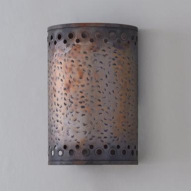 Colonial Metalcrafts Hammered Copper Indoor Sconce | Shades of Light