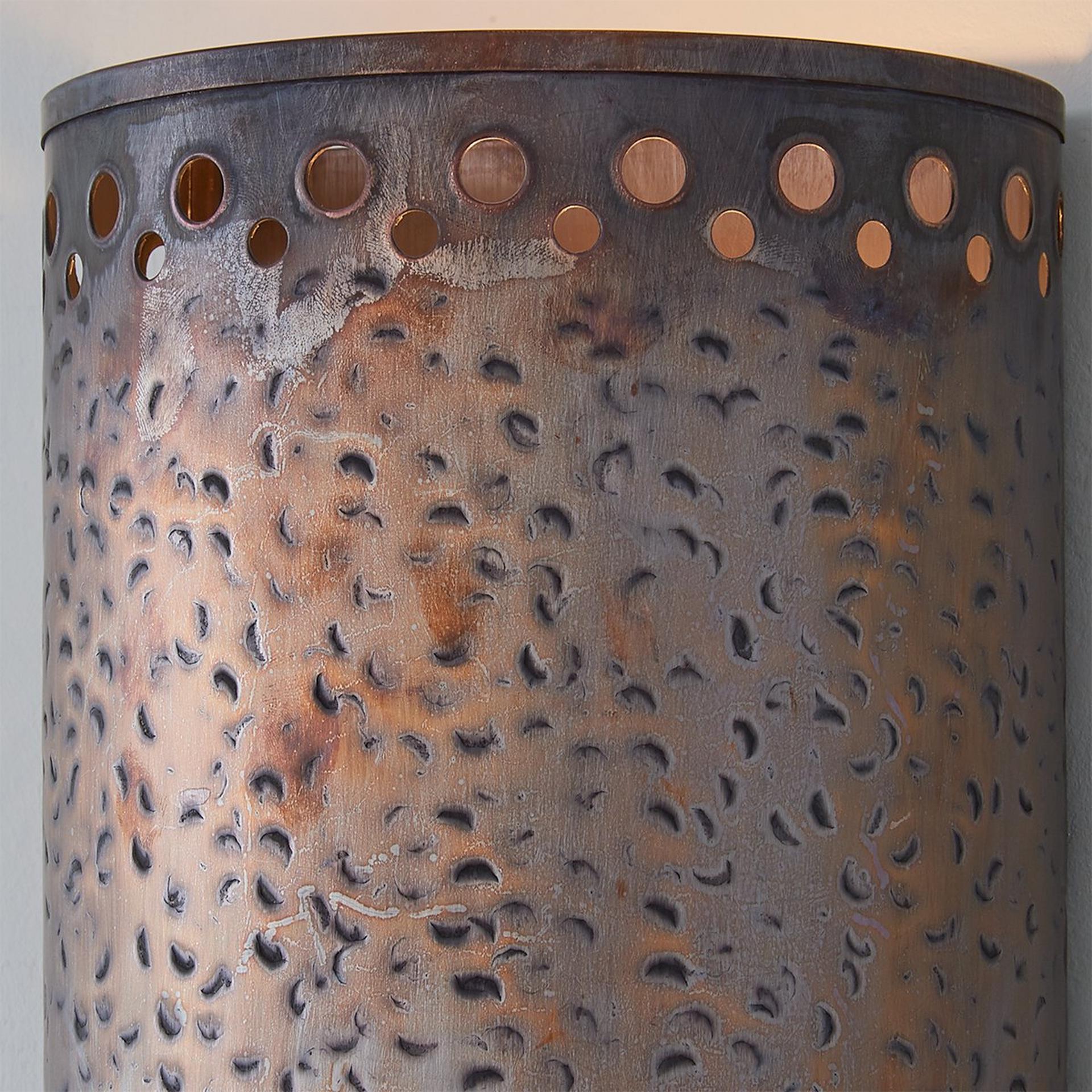 Colonial Metalcrafts Hammered Copper Indoor Sconce | Shades of Light