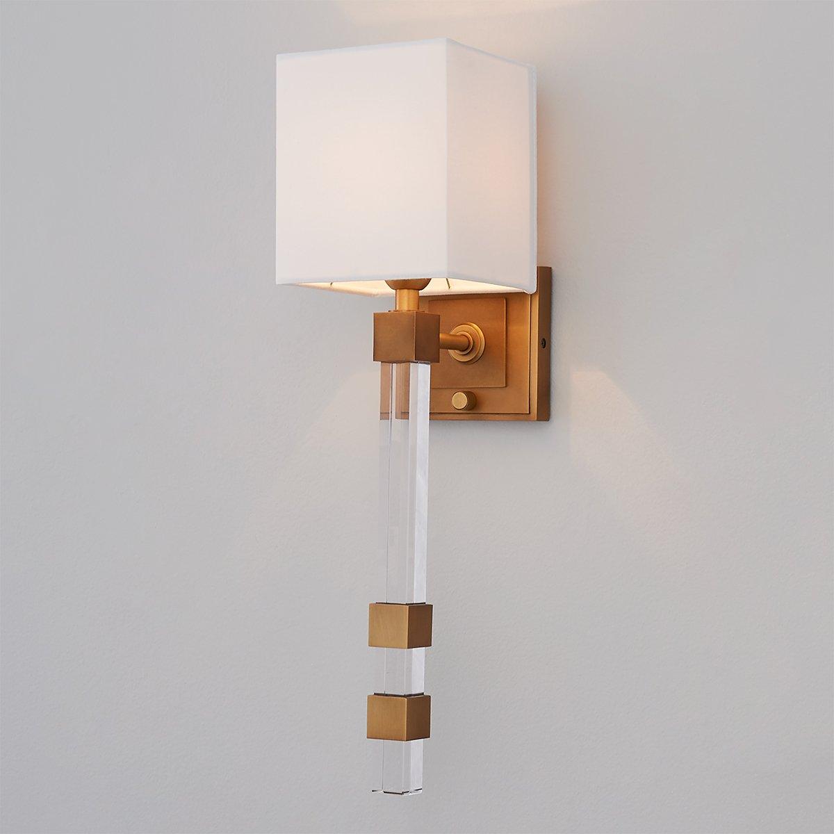 Modern Sophisticate Crystal Torch Sconce | Shades of Light
