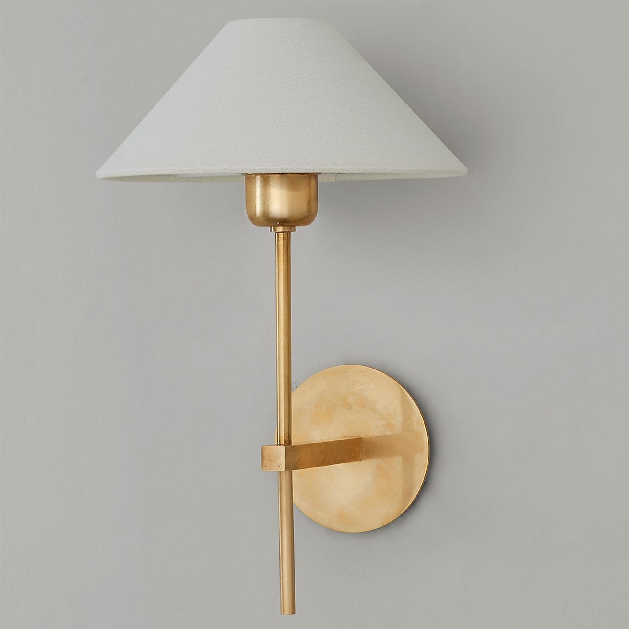 Modern Shaded Rod Sconce | Shades of Light