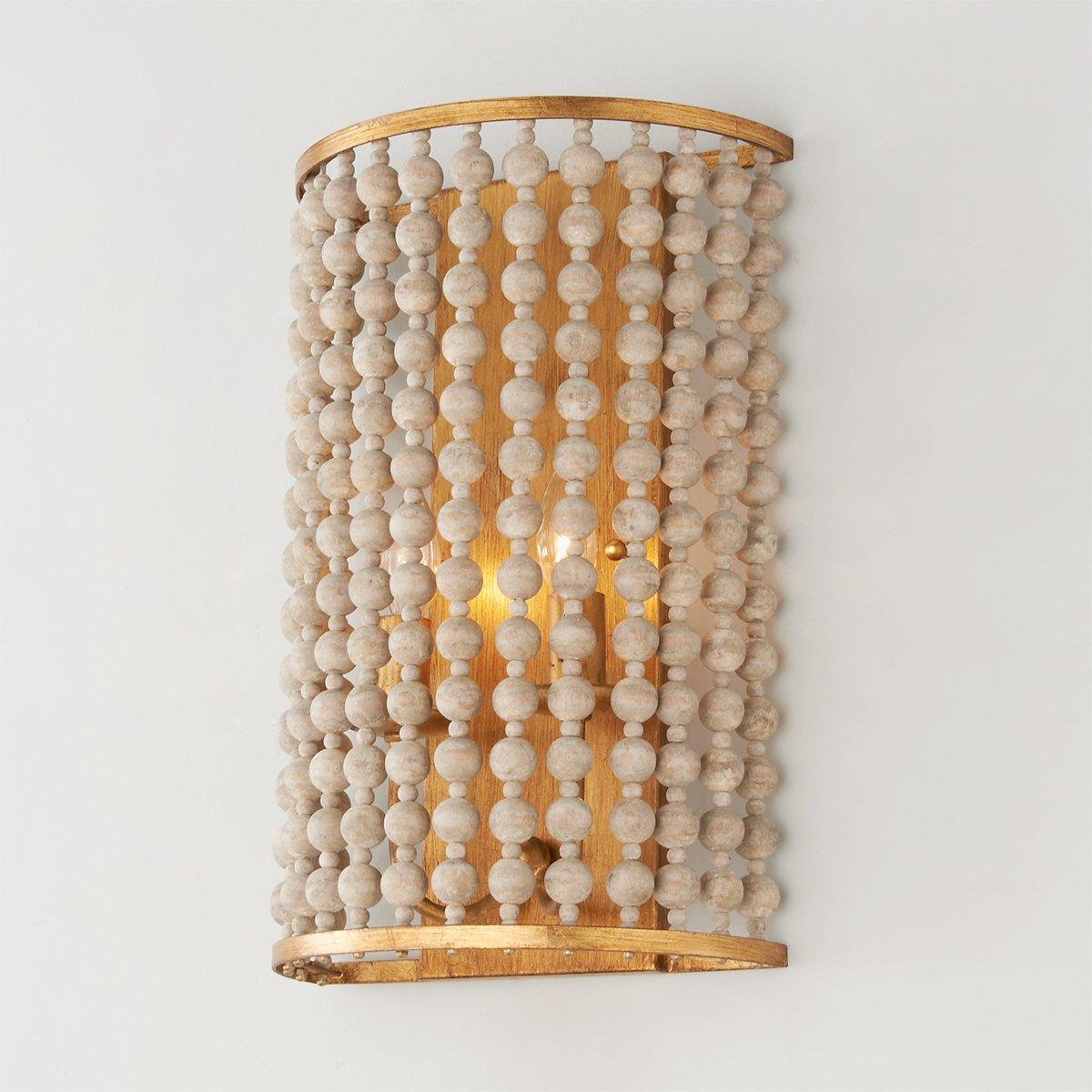 Rustic Beaded Cylinder Sconce | Shades of Light
