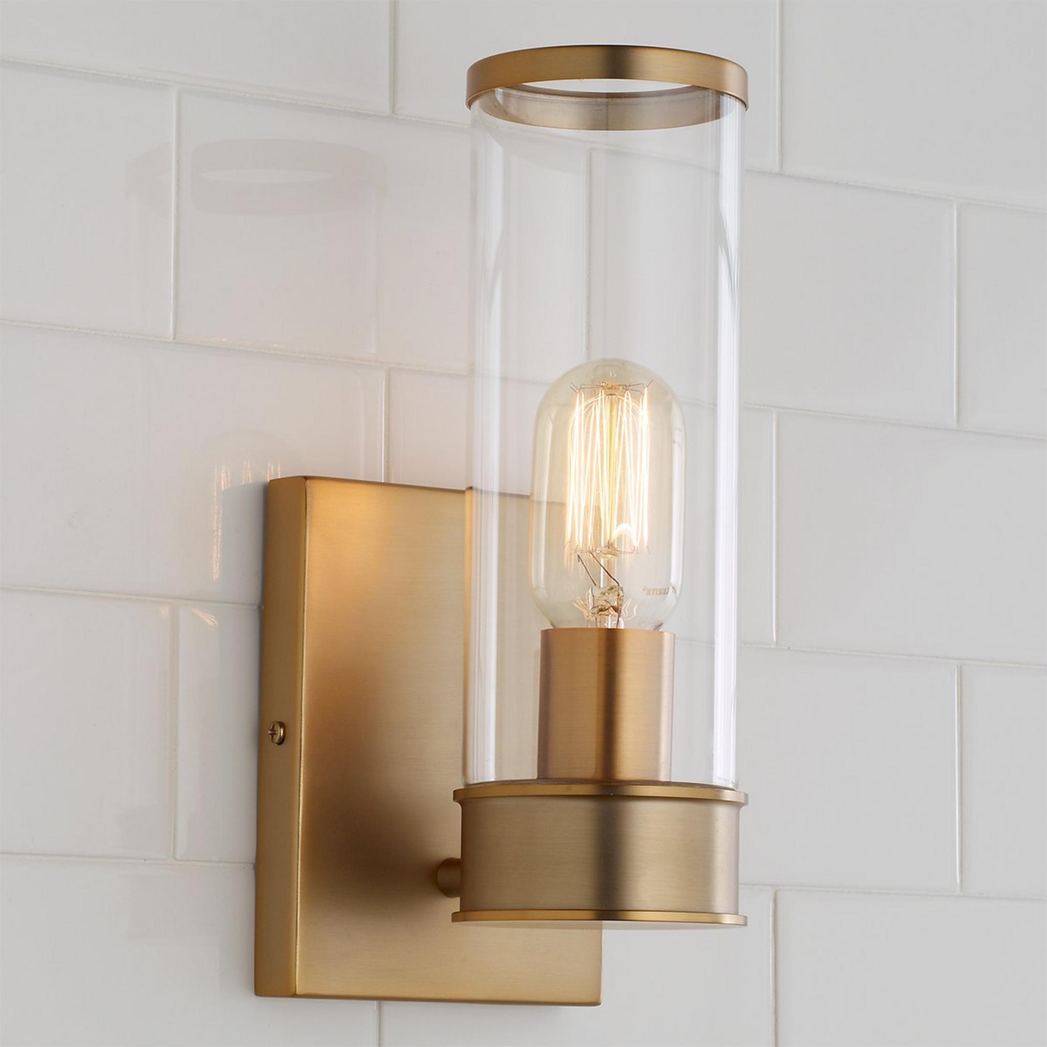Simple Glass Cylinder Sconce - 1 Light | Shades of Light