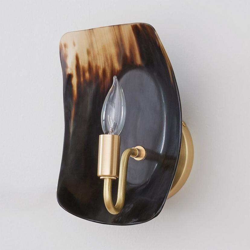 Polished Horn Sconce | Shades of Light