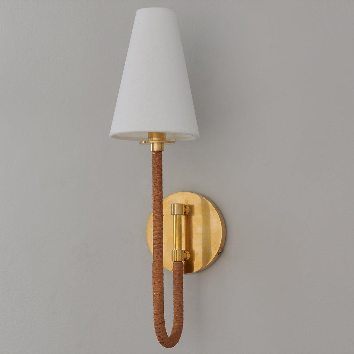 Rattan Swoop Sconce | Shades of Light