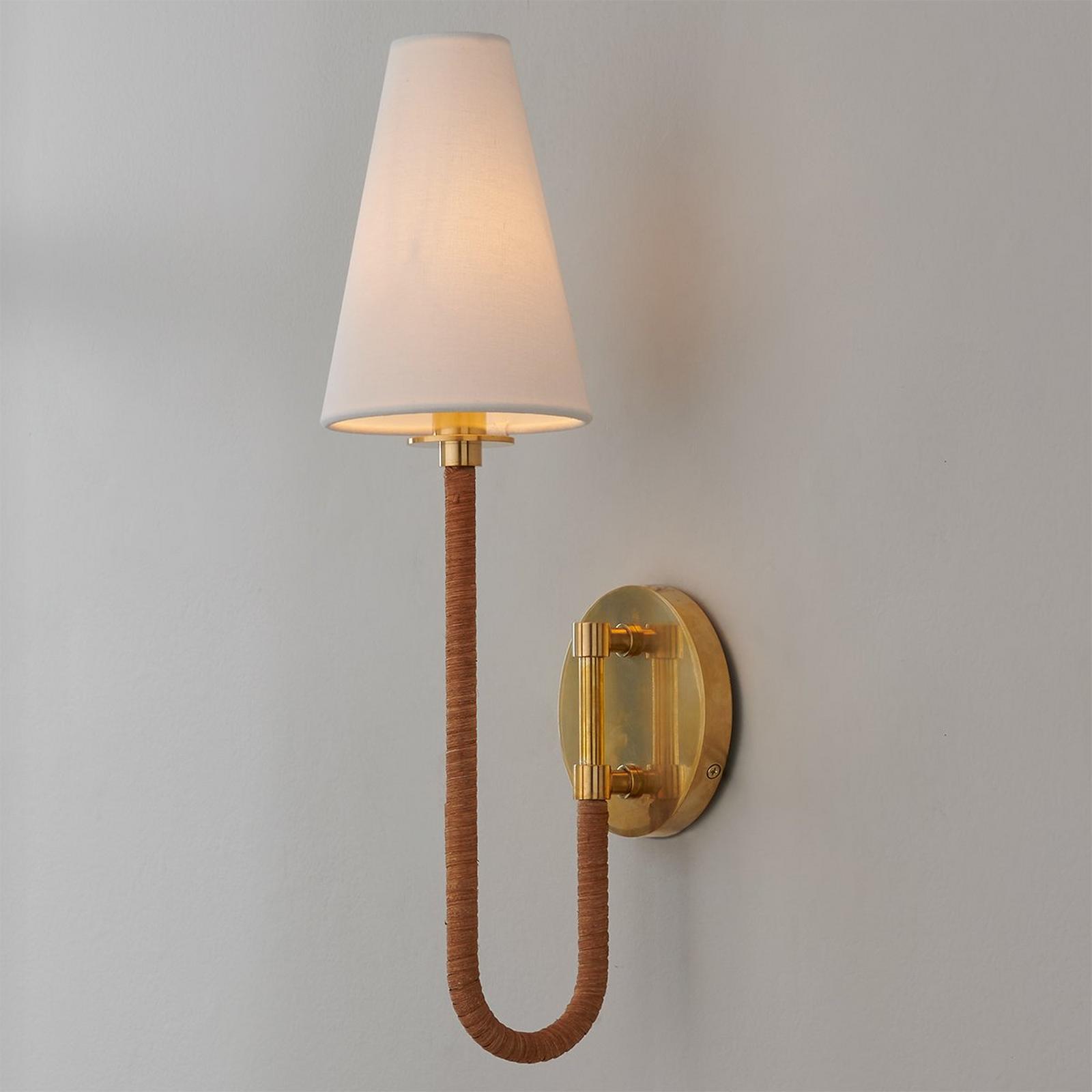 Rattan Swoop Sconce | Shades of Light