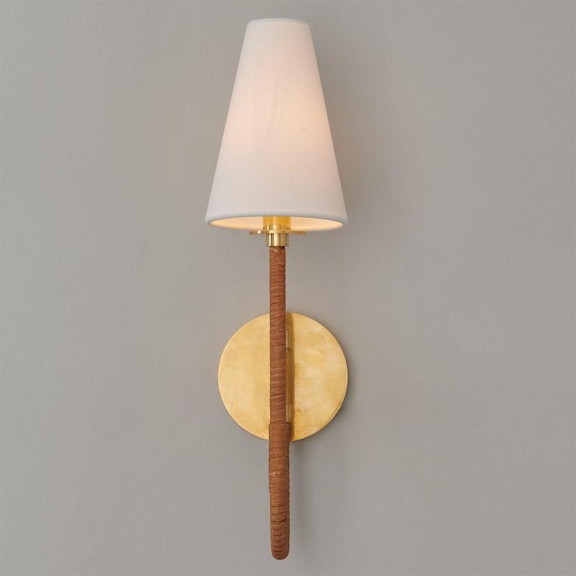 Rattan Swoop Sconce | Shades of Light
