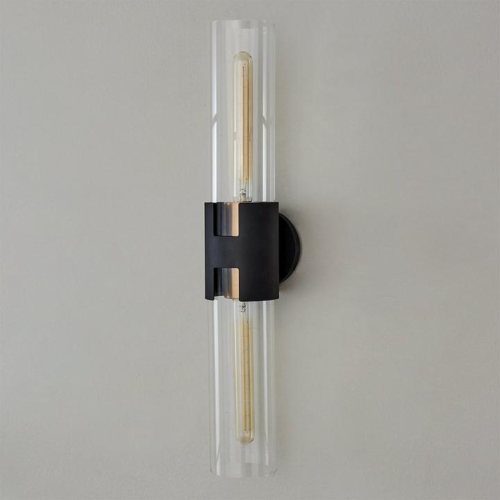 Mixed Metal Tube Sconce - Large | Shades of Light