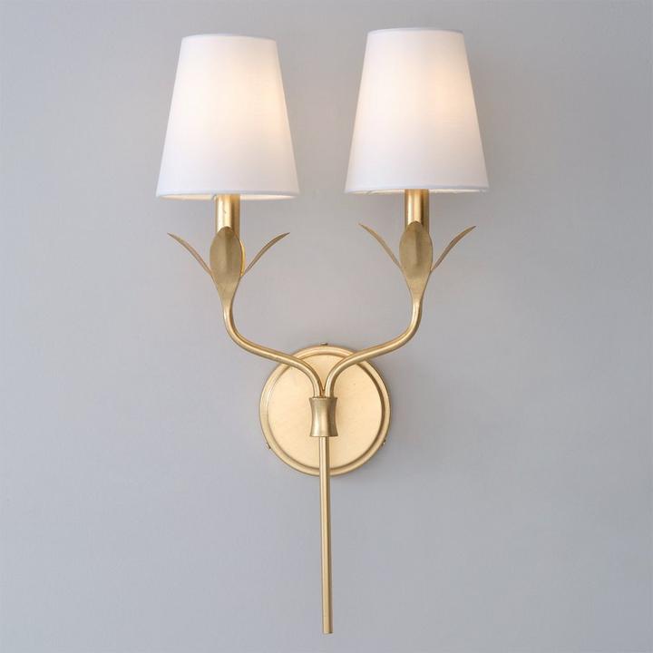 Olive Leaf Stem Sconce - 2 Light | Shades of Light