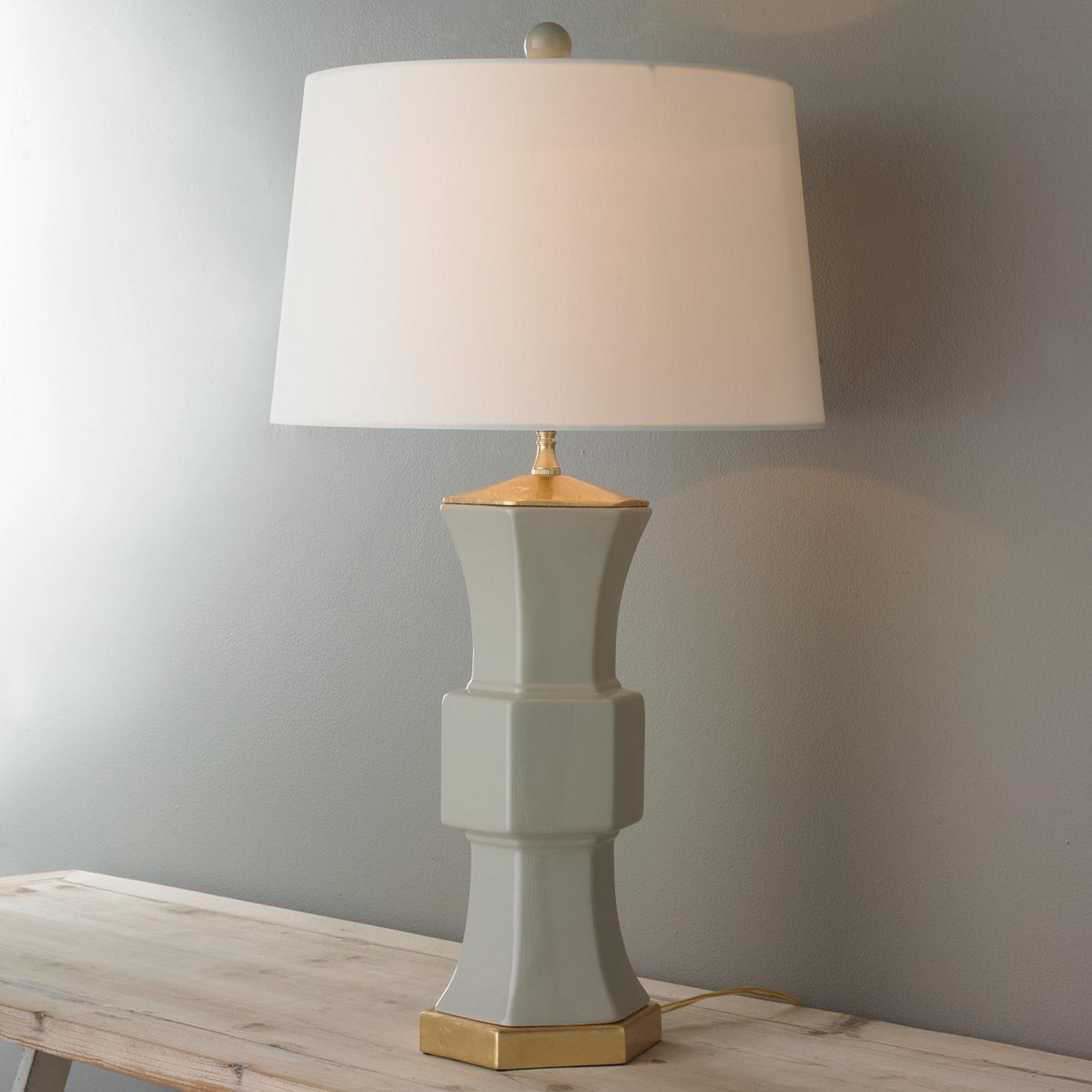 Hexagonal Column Table Lamp | Shades of Light