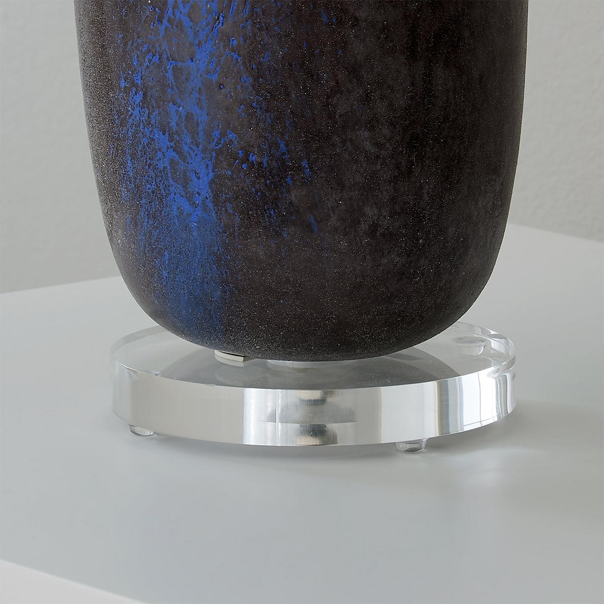 Graphite Art Glass Table Lamp | Shades of Light
