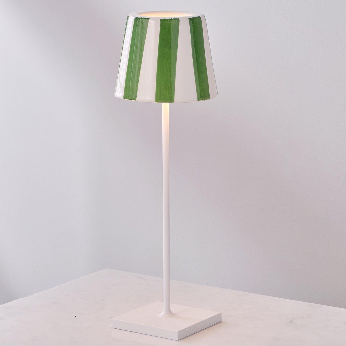 Lucy Cordless Table Lamp - Stripes | Shades of Light