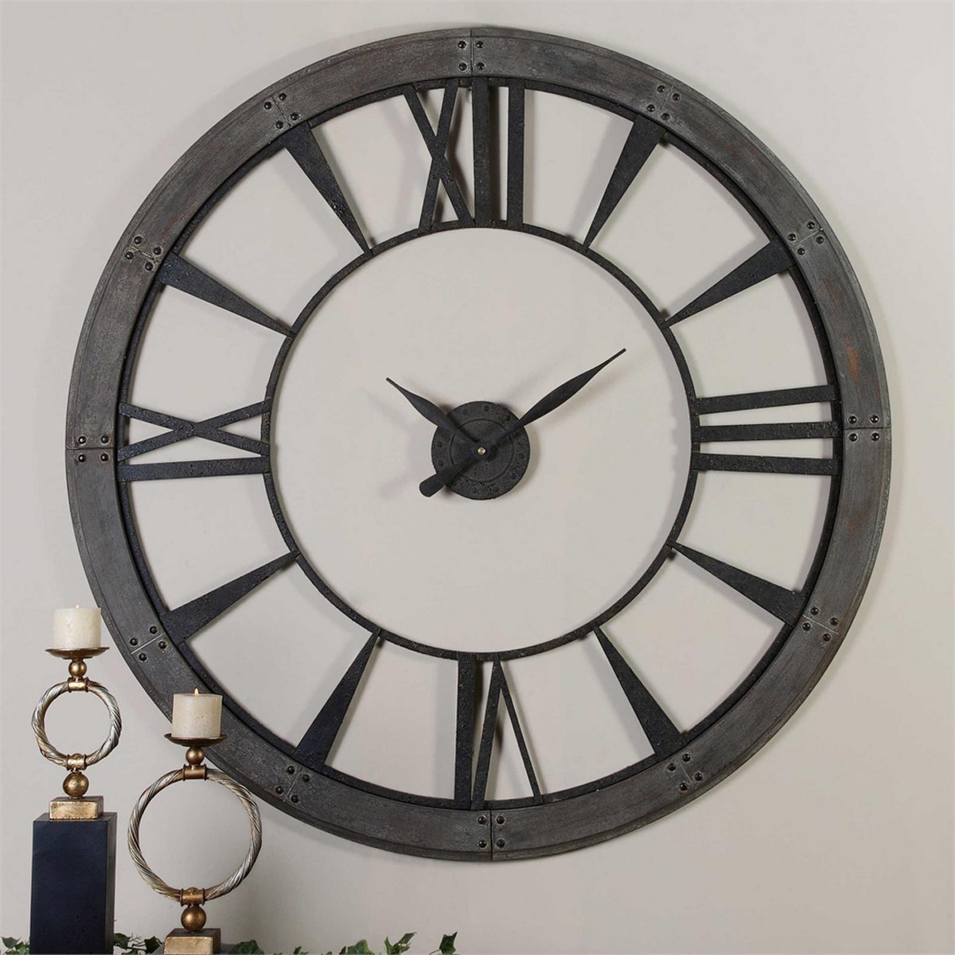 Riveting Industrial Oversized Clock | Shades of Light
