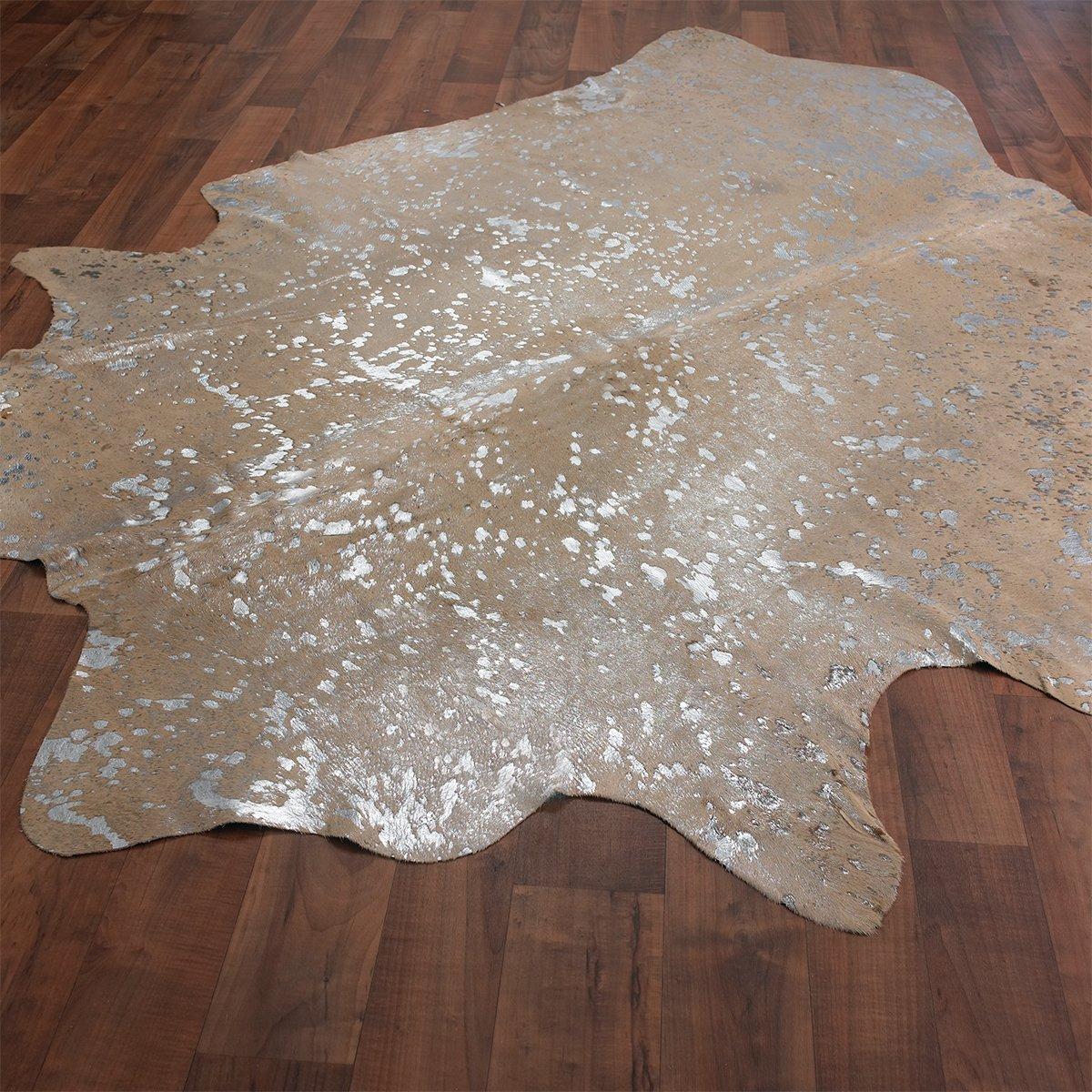 Metallic Cowhide Rug | Shades of Light