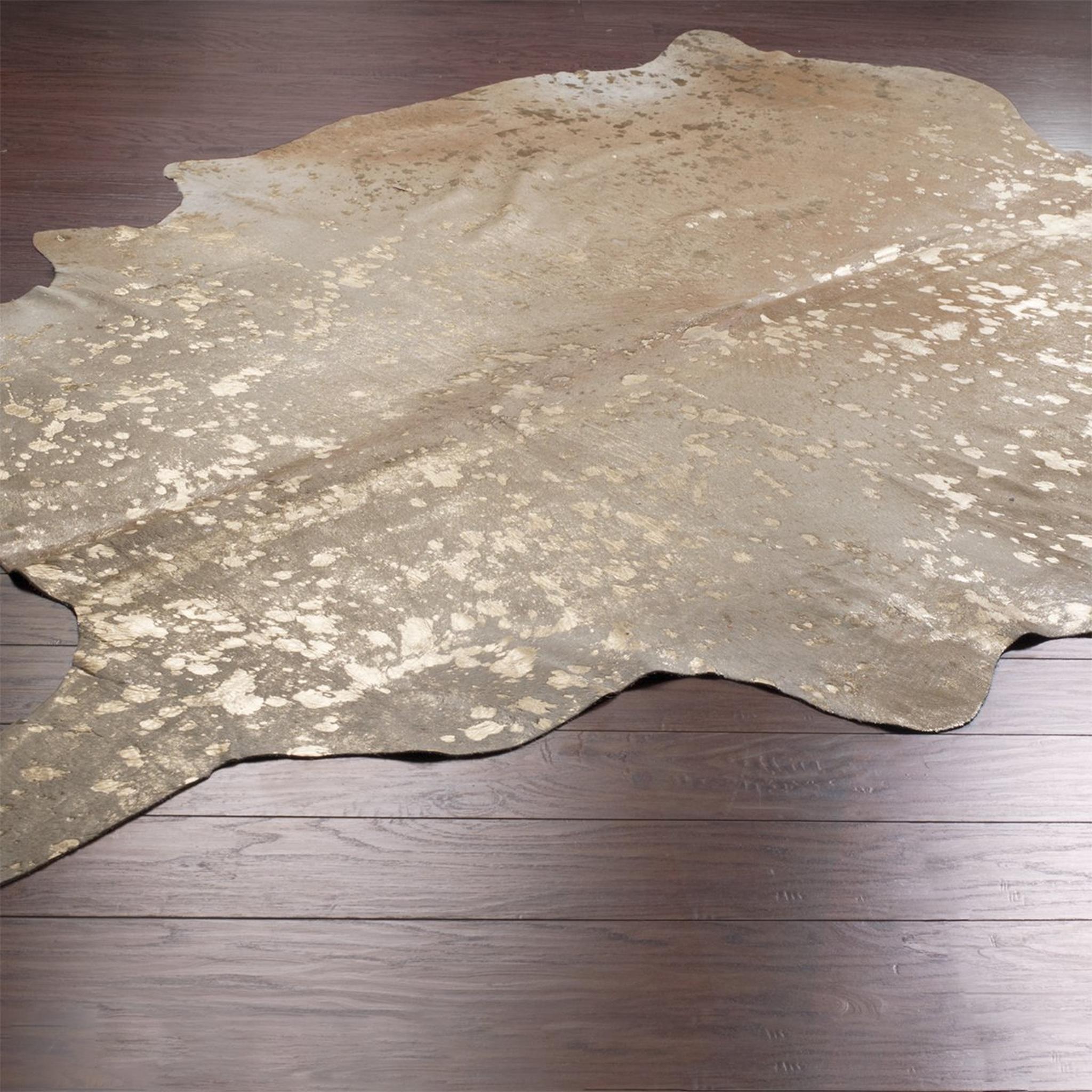 Metallic Cowhide Rug | Shades of Light