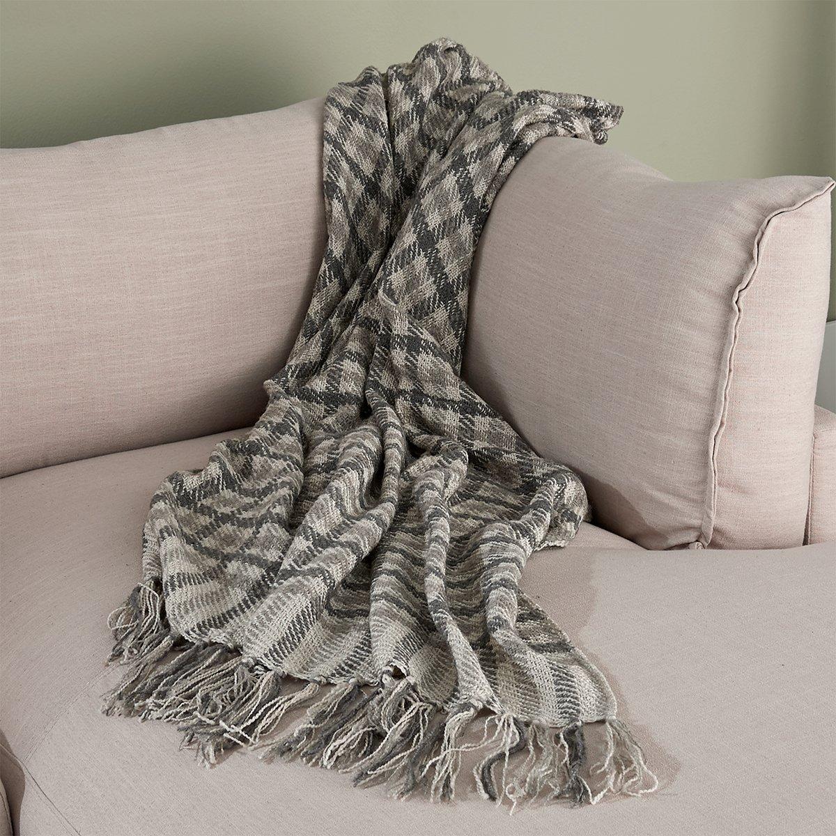 Suzanne Plaid Throw | Shades of Light