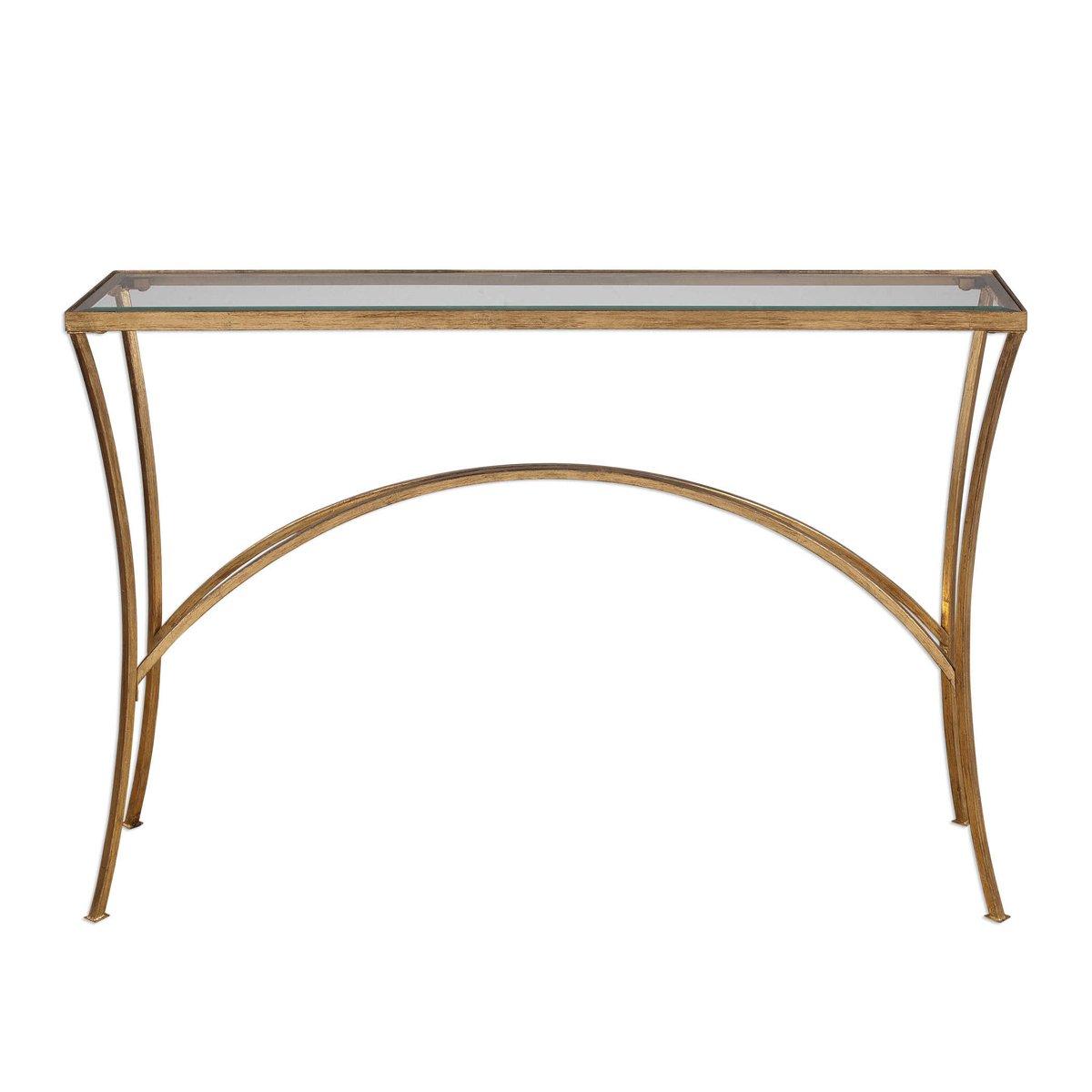 Graceful Gold Console Table | Shades of Light