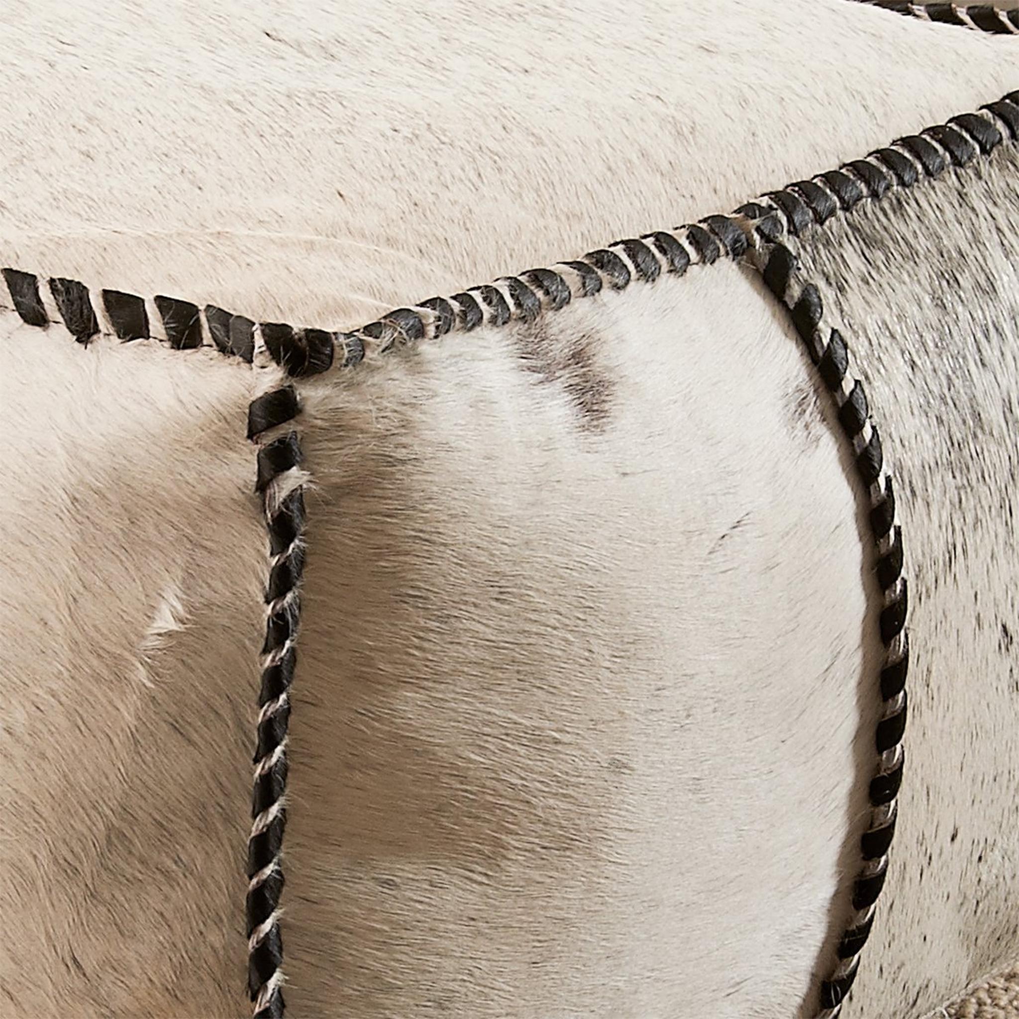 Hudson Hide Pouf | Shades of Light