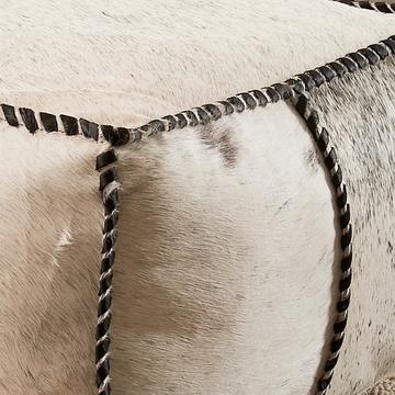 Hudson Hide Pouf | Shades of Light