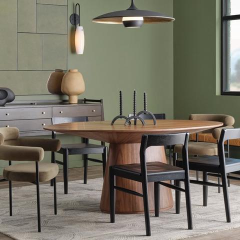 Tristan Dining Table - Oval - Wood | Shades of Light