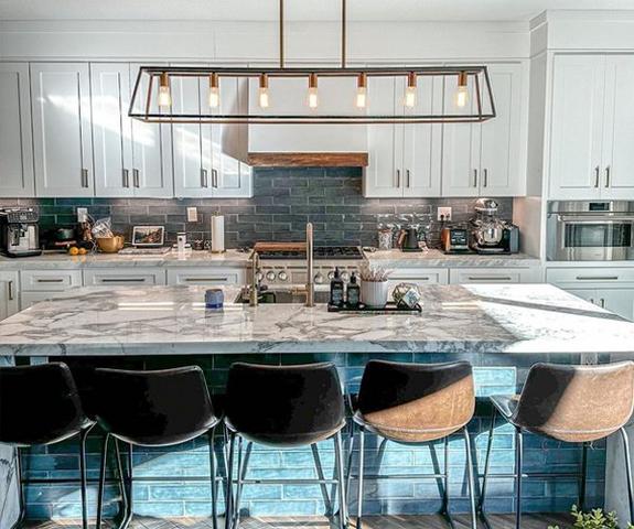 Kitchen Island Chandelier Ideas & Design Guide - Shades of Light