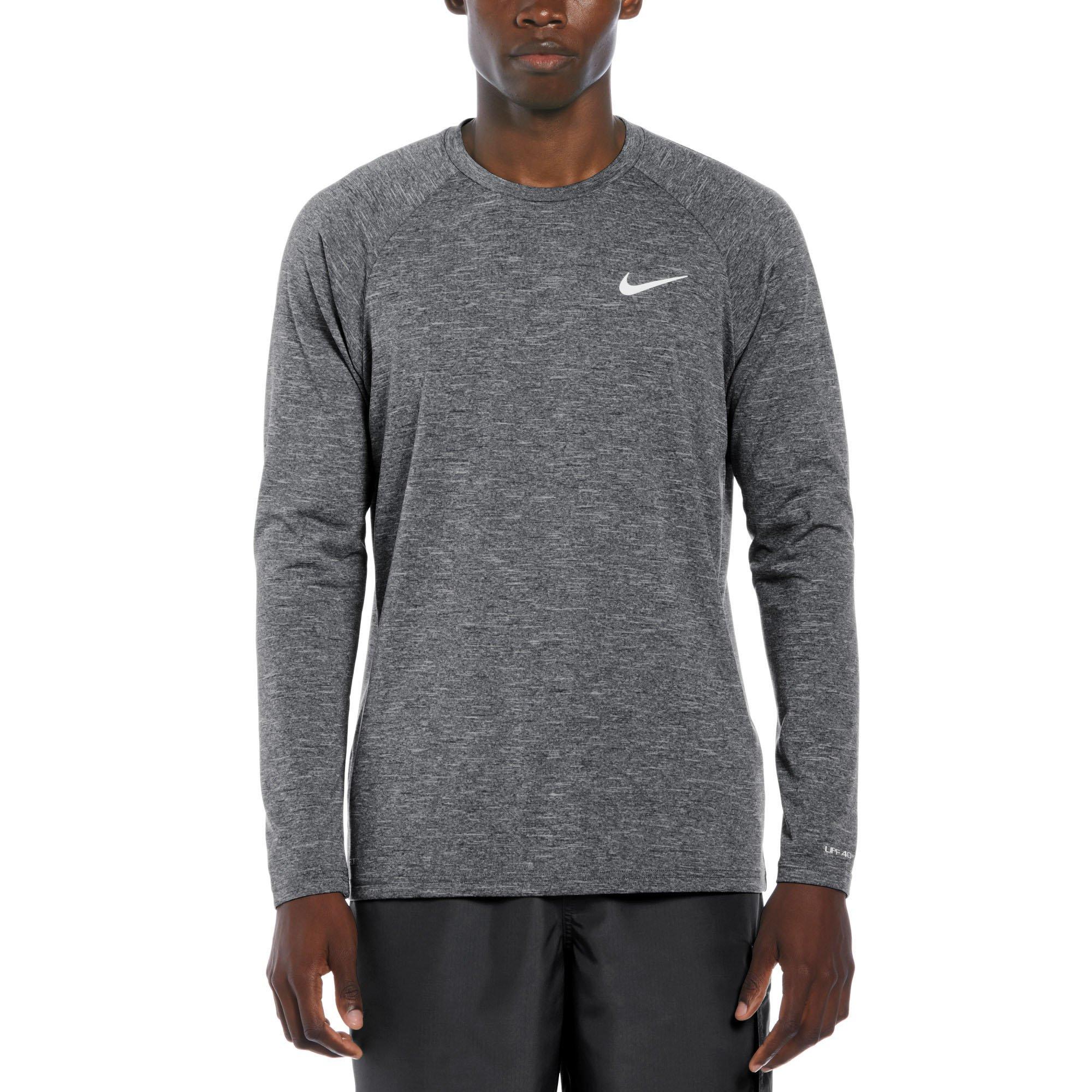 Men's Heather Long Sleeve Hydroguard Rashguard | Nike | Sporting Life ...