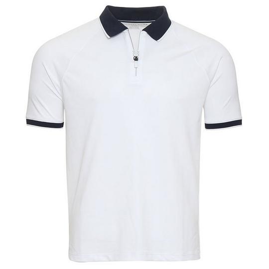 Michael Kors Men s Performance Zip Polo Top Navy Size Medium