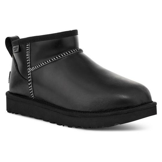 Ladies black leather ugg boots store