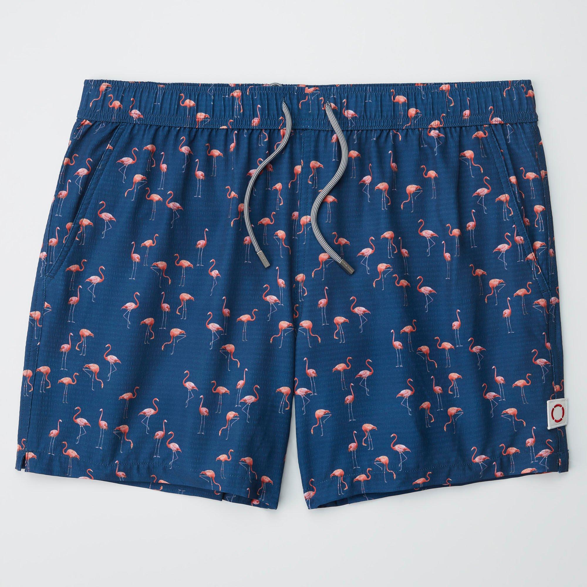 Men's Flamingo Flair Classic Sustainable Swim Trunk | Public Beach ...