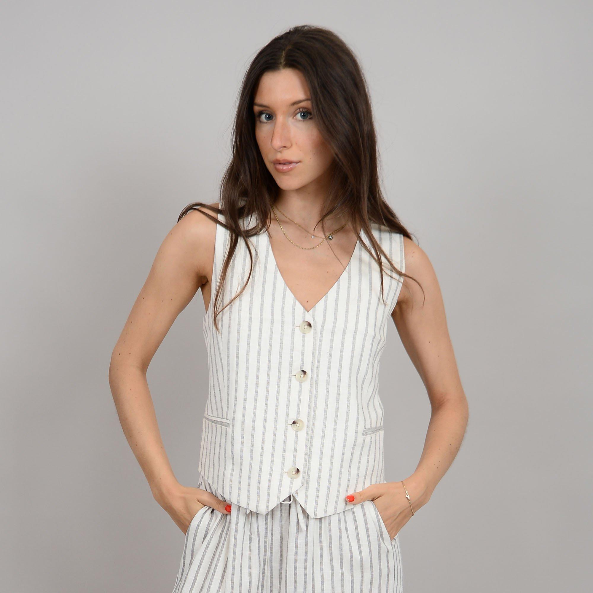 Women's Eowyn Pinstripe Vest | Sporting Life Online