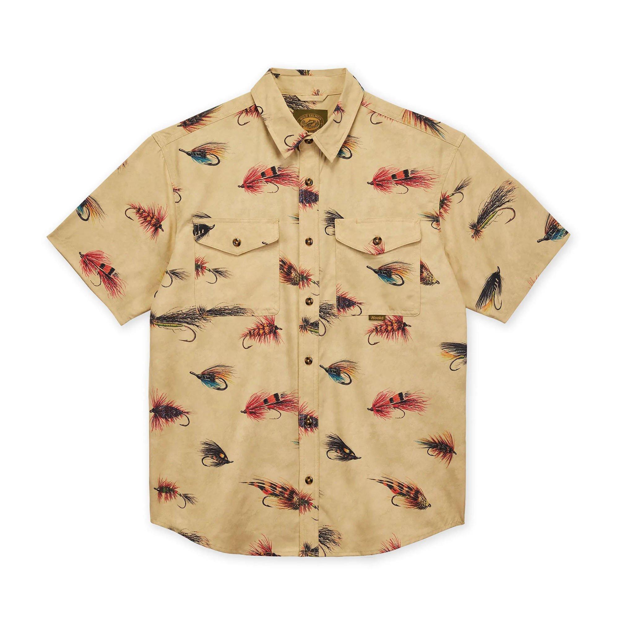 Men's Atlantic Salmon Flies Short Sleeve Shirt | Hooké | Sporting Life ...