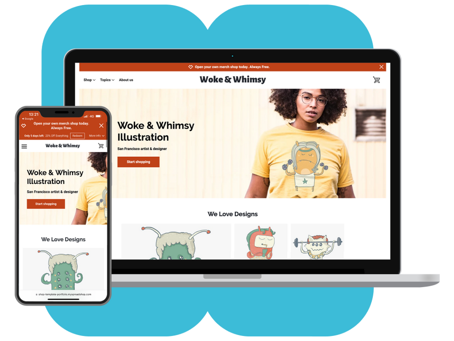 Open Your Free Print-on-Demand Merch Shop - No Fees