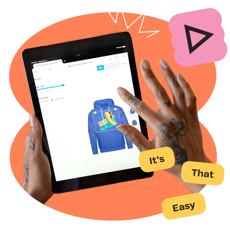 Create and sell custom merchandise online | Spreadshop