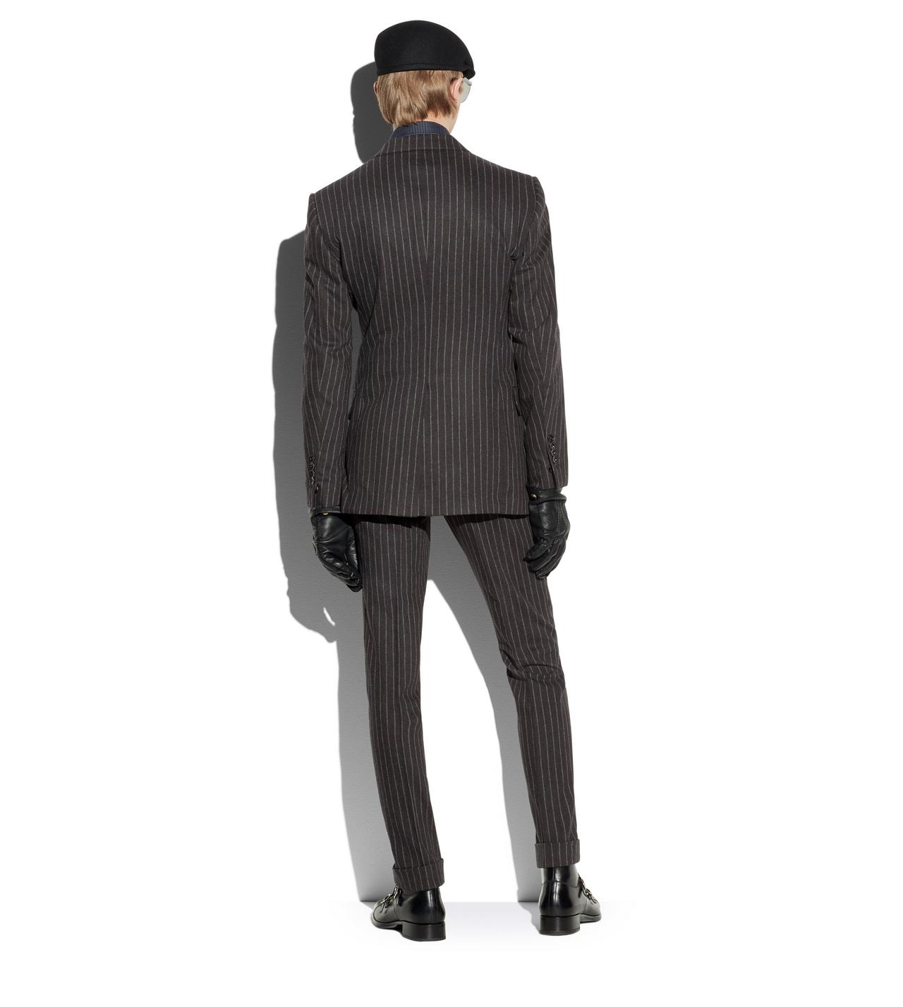 GREY FLANNEL STRIPE ATTICUS SUIT | Tom Ford Fashion