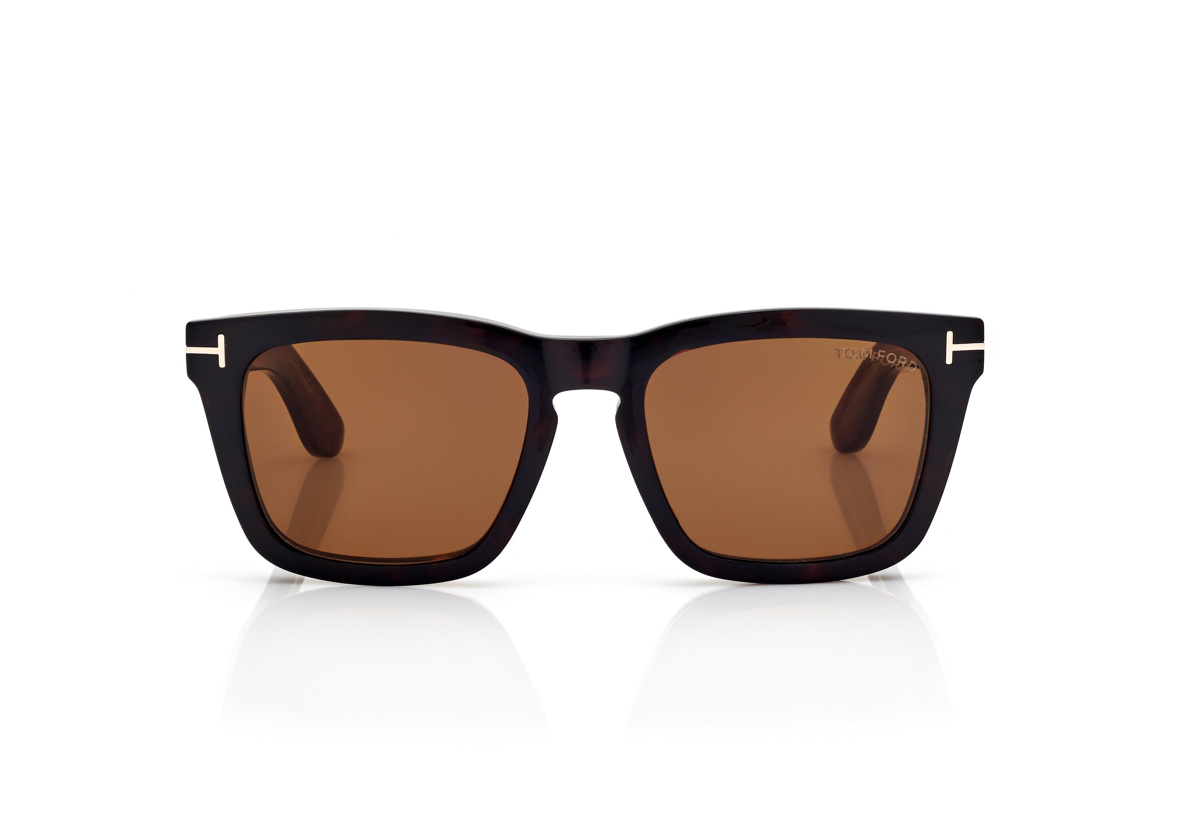 ICON BLUE BLOCK SQUARE OPTICALS WITH CLIP ON SUNGLASSES | Tom Ford Fashion