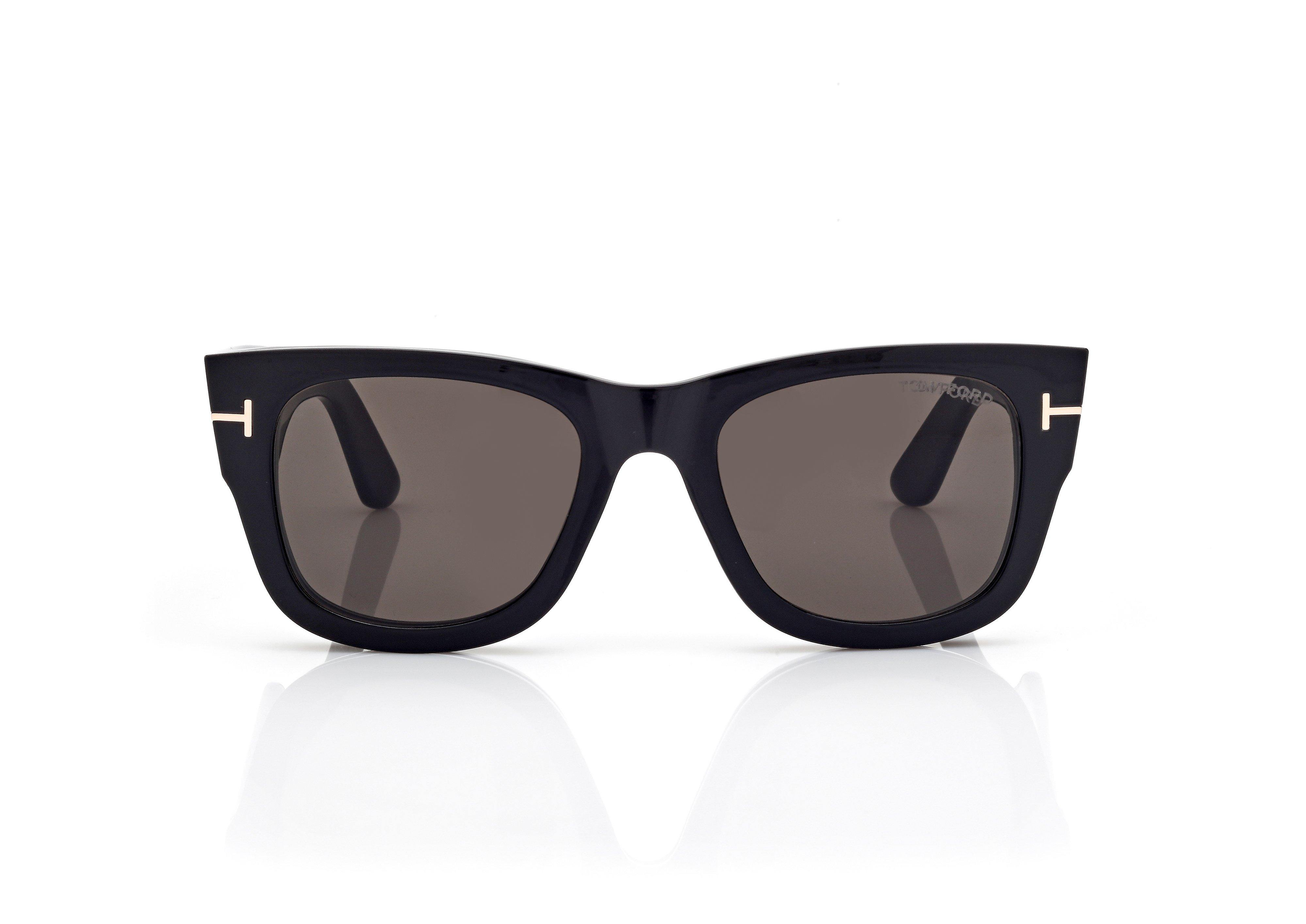 BLUE BLOCK SQUARE OPTICALS WITH CLIP ON SUNGLASSES | TOM FORD Fashion