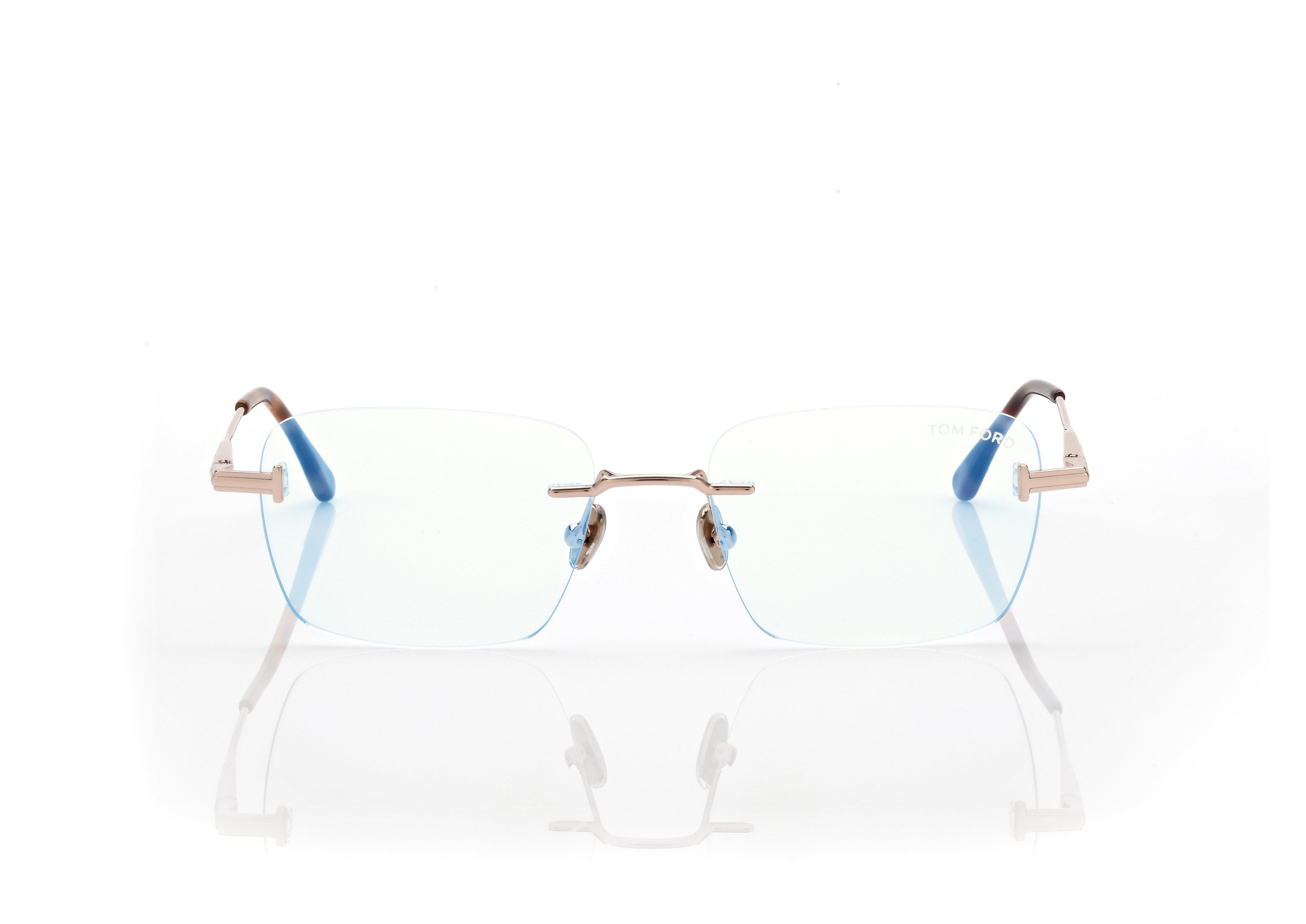 BLUE BLOCK RECTANGULAR OPTICALS | TOM FORD Fashion