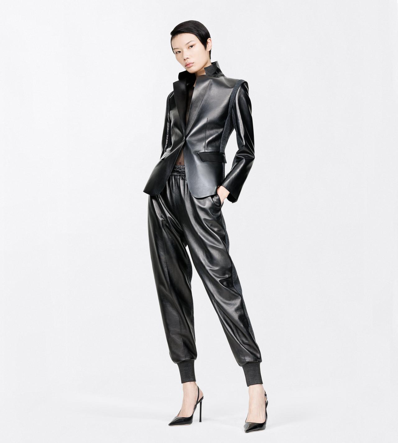 NAPPA LEATHER AND WOOL JOGGERS | TOM FORD Fashion