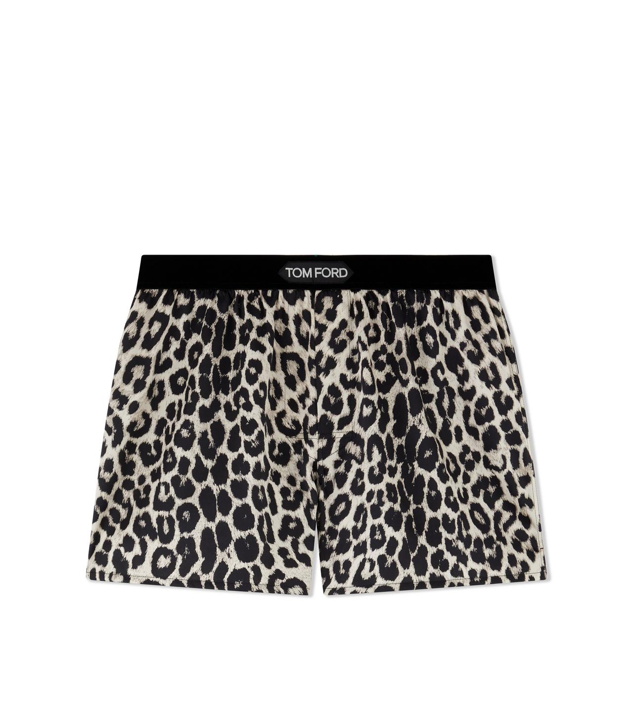 Snow Leopard Silk Boxers Tom Ford Fashion