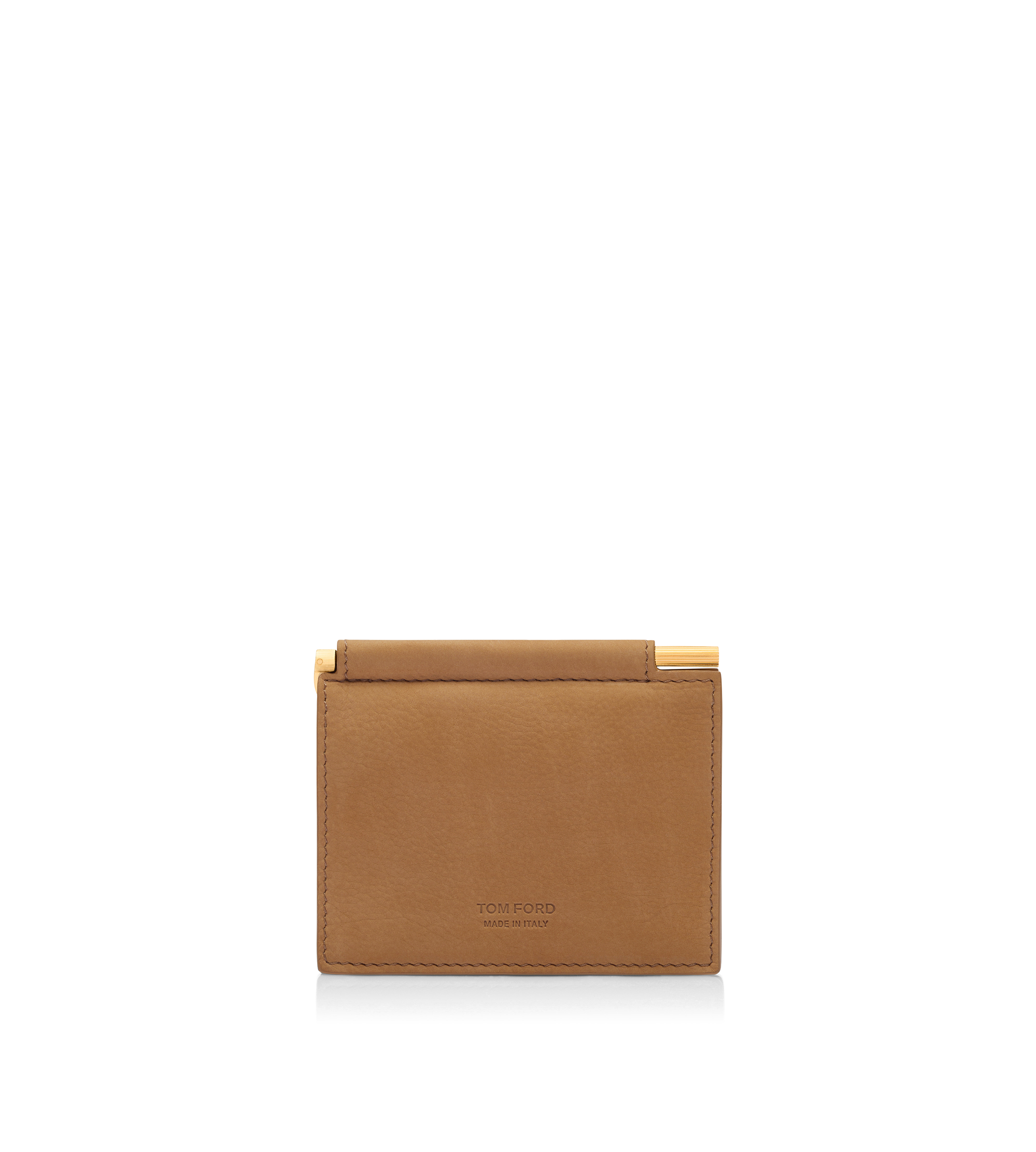 NUBUCK FOLDING MONEY CLIP CARDHOLDER | TOM FORD Fashion