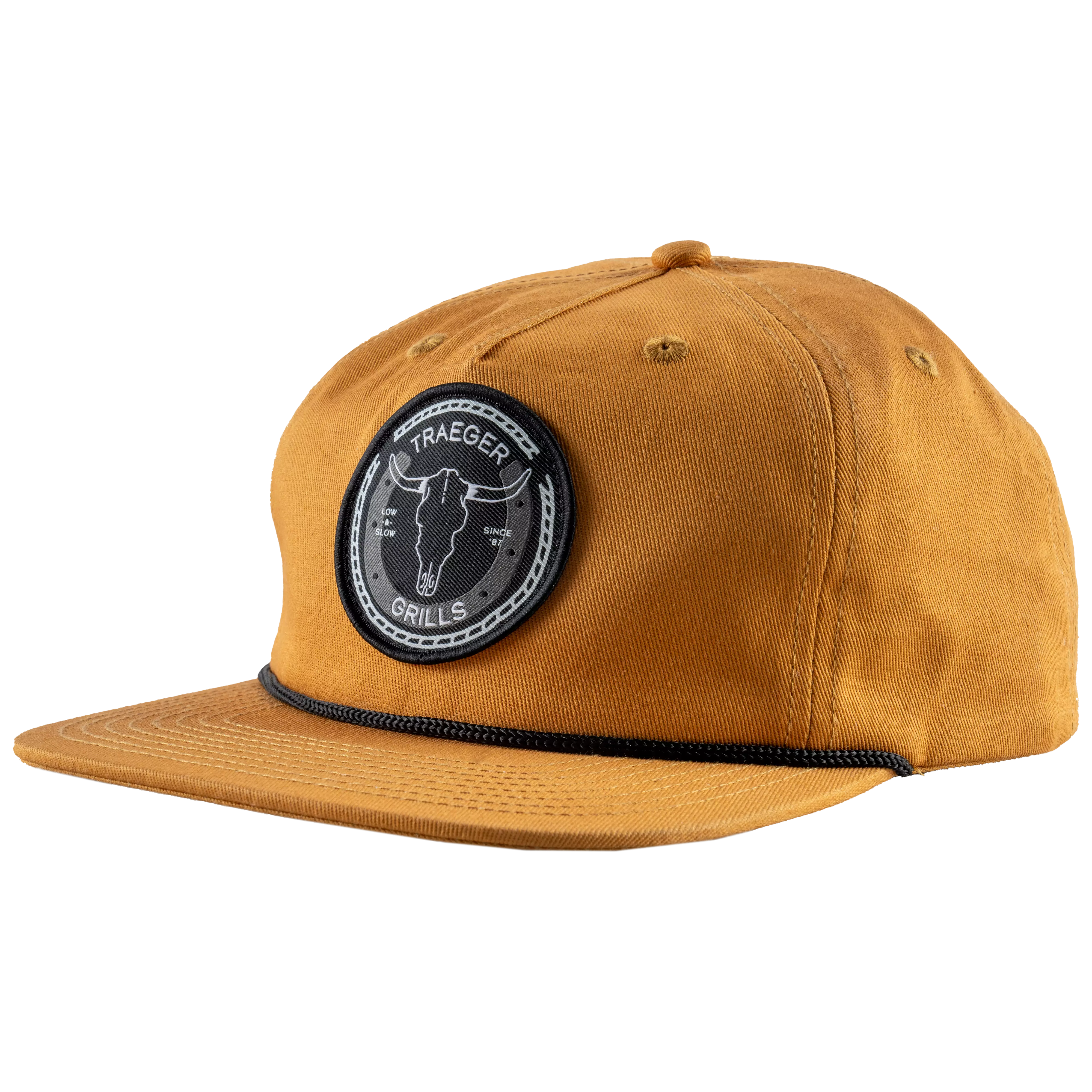 Traeger Longhorn 7 Panel Flat Brim Hat - Traeger Grills®