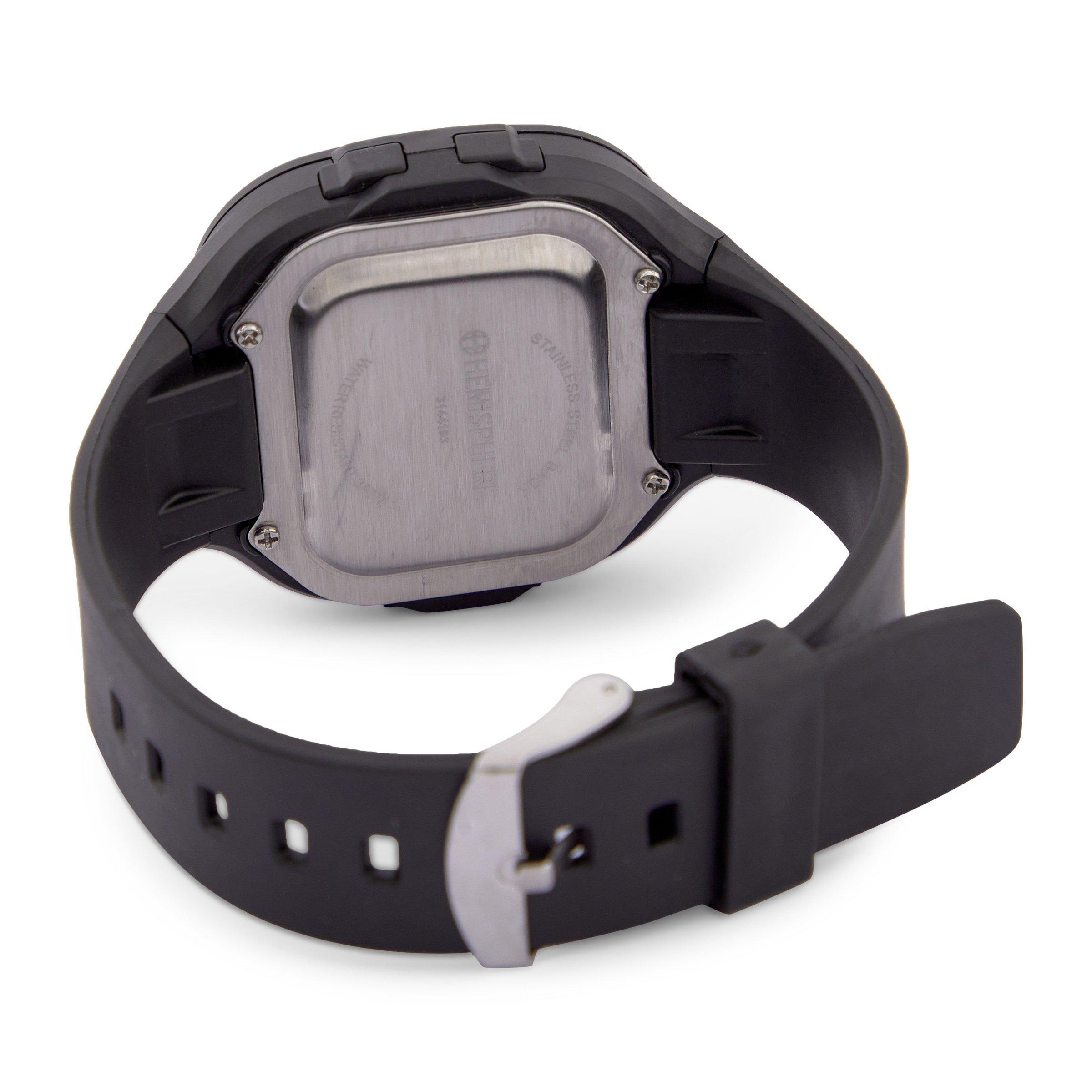 Rectangular Black Digital Watch 3144193 Hemisphere Sport