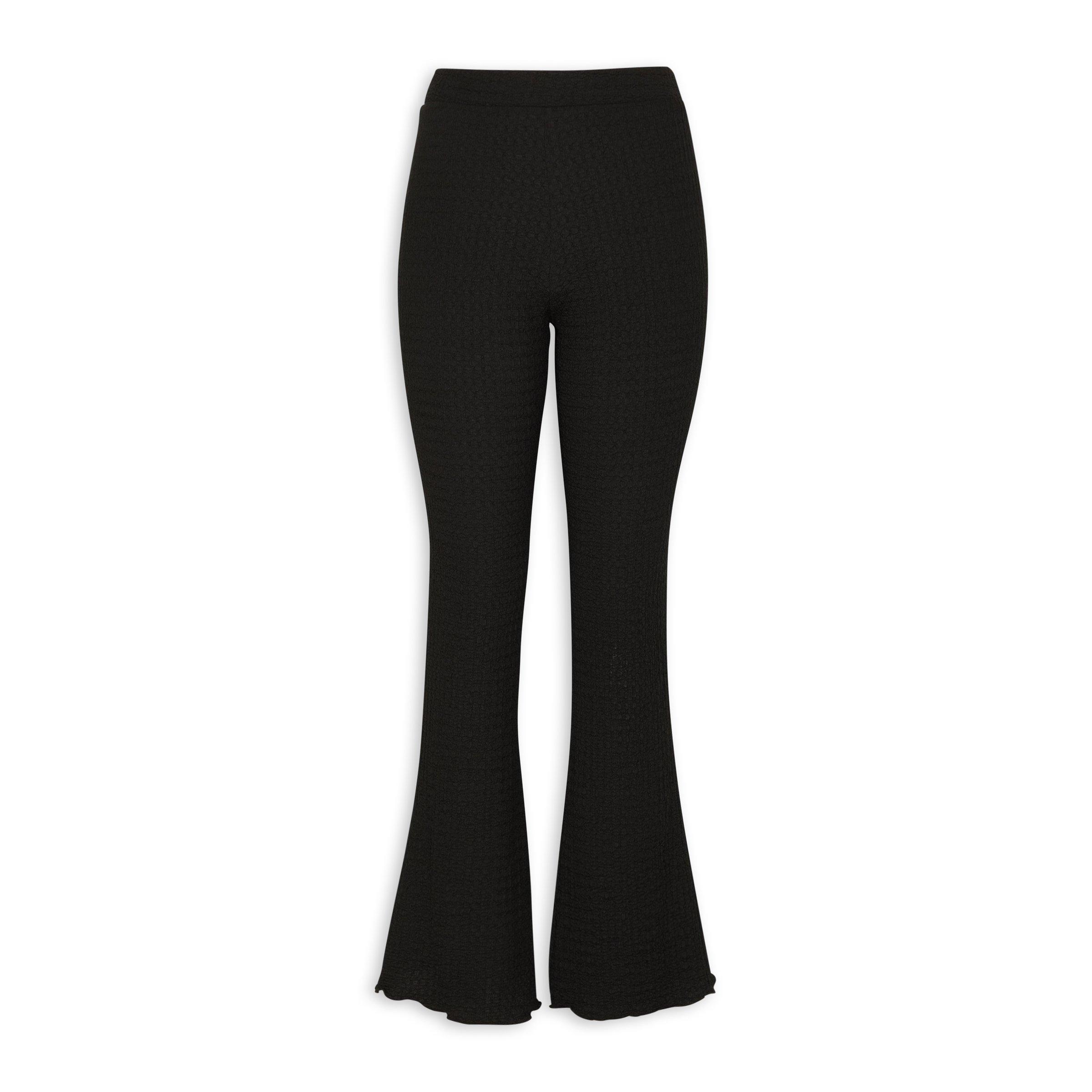 Black flare leggings store