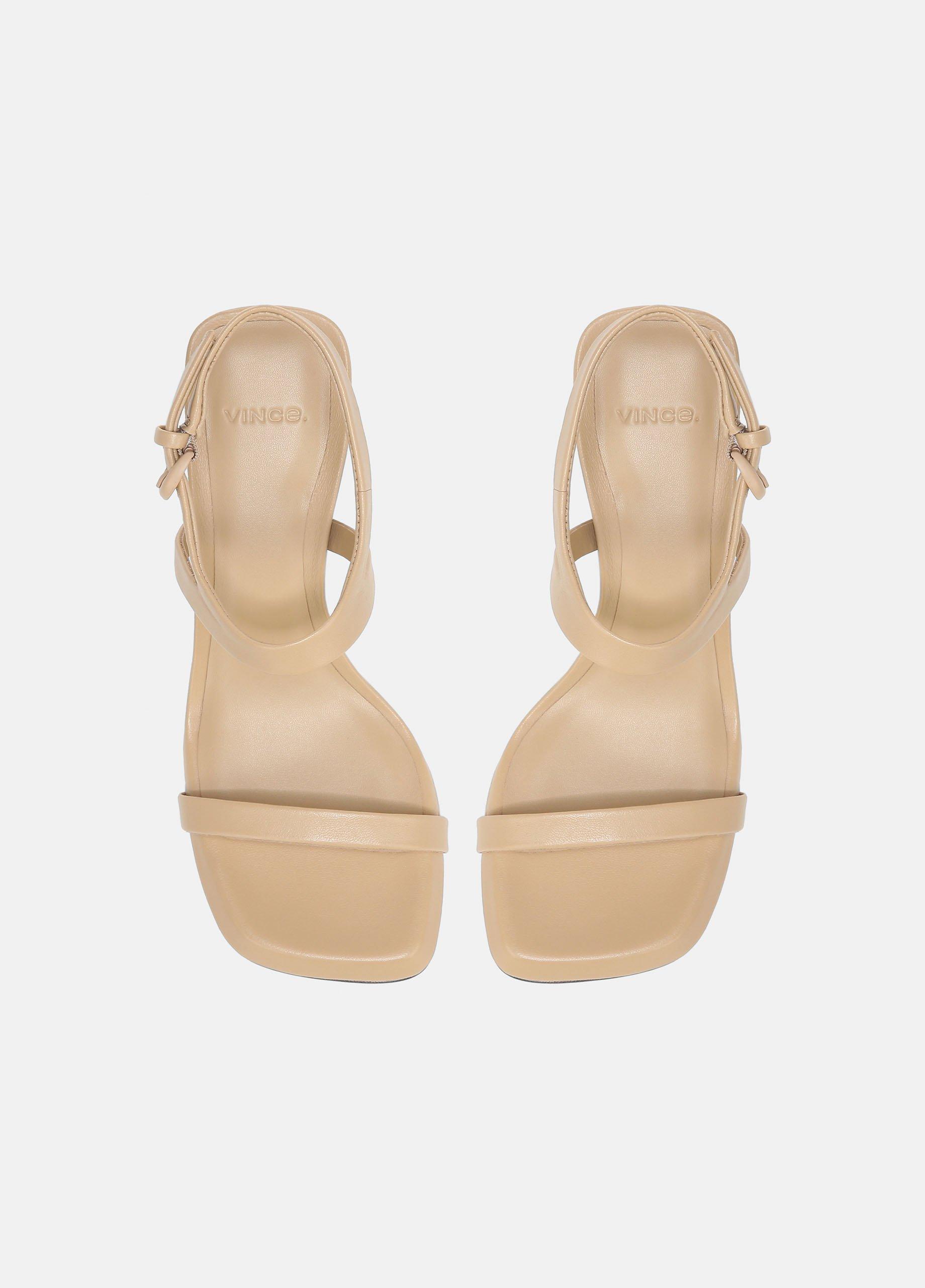 Luella Leather Heeled Sandal in Women's Sale Shoes | Vince