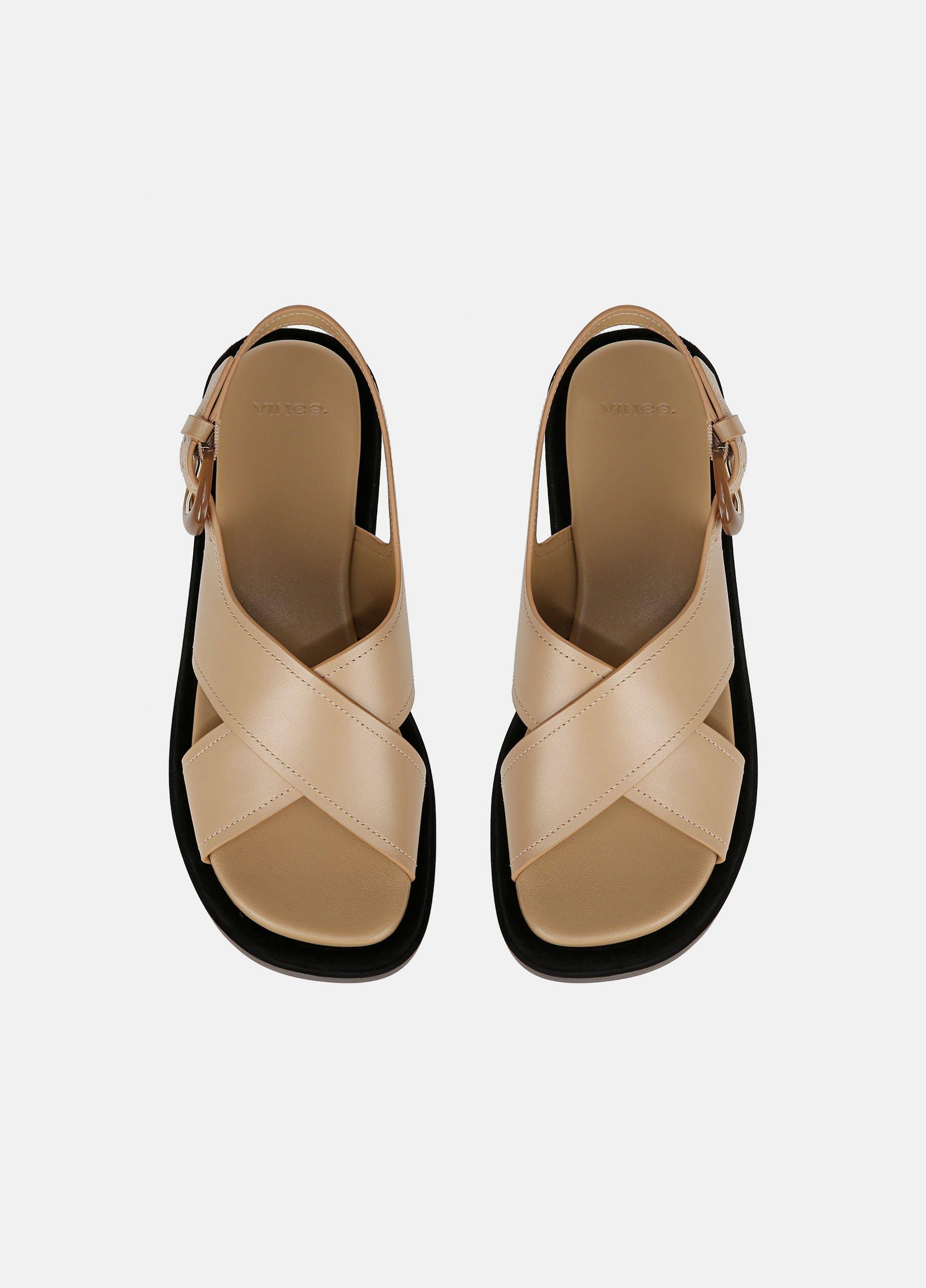 Helena Leather Lug-Sole Sandal in Shoes | Vince