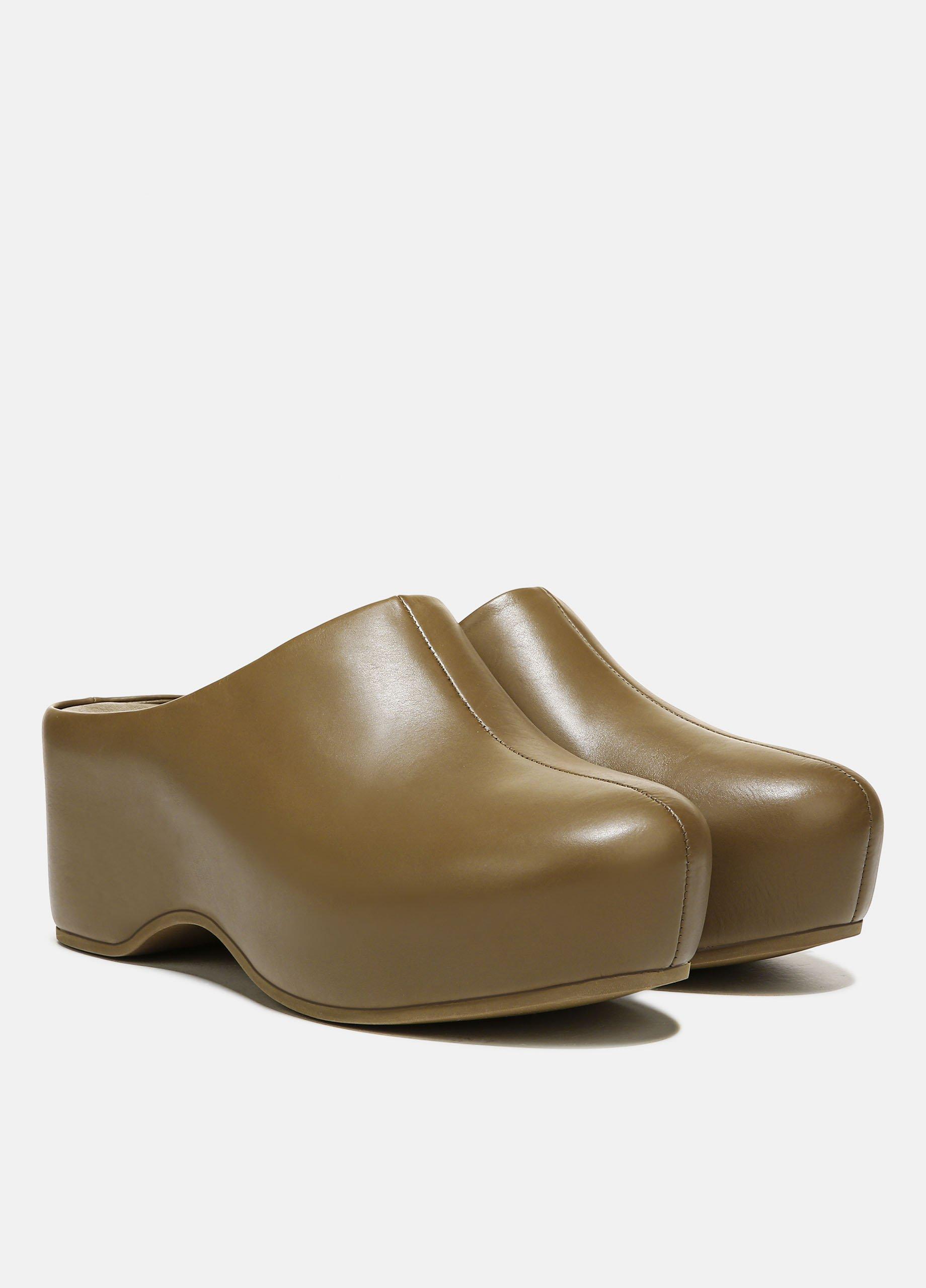 Isa Leather Platform Clog in Women's Sale Shoes | Vince