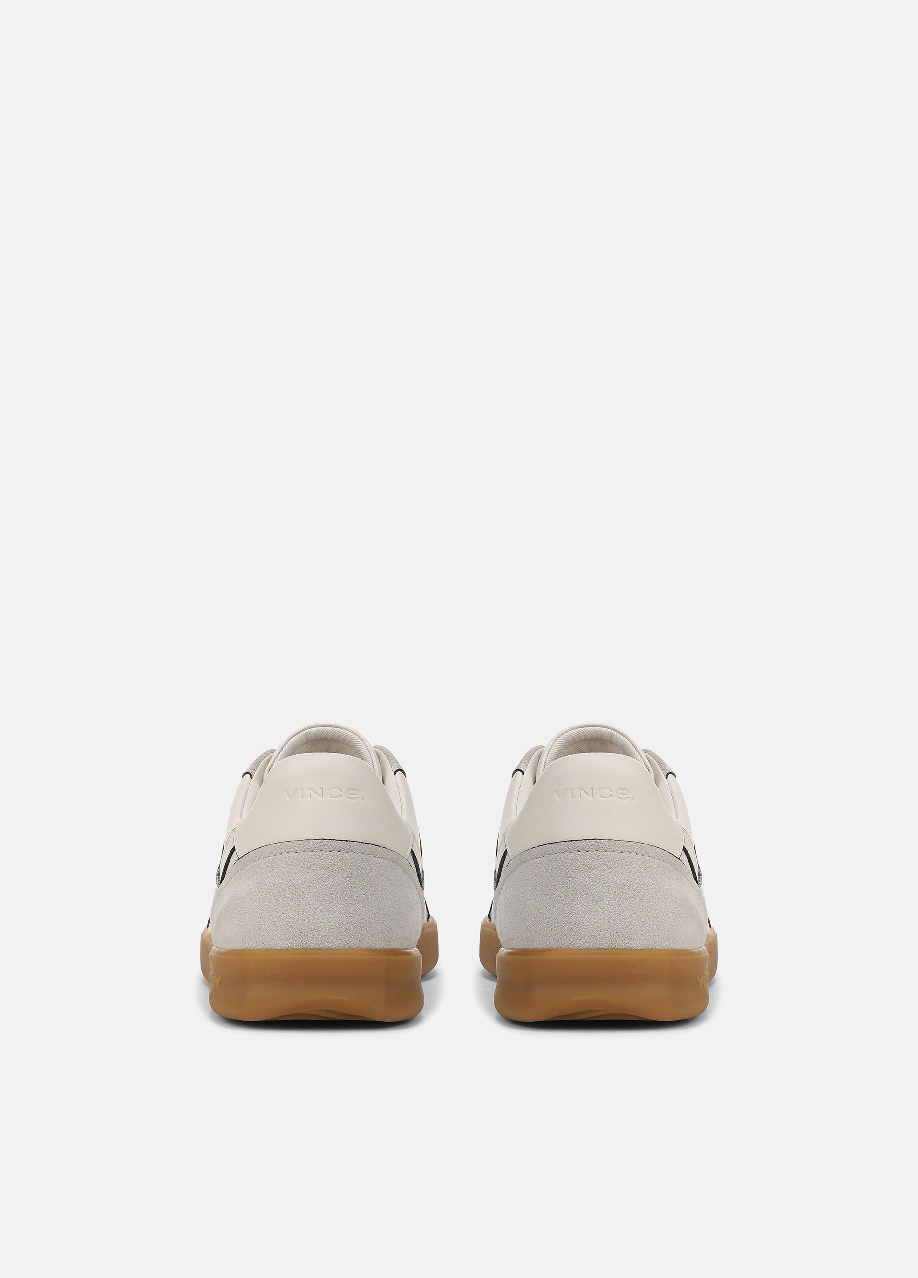Oasis Contrast-Edge Leather & Suede Sneaker in Sneakers | Vince