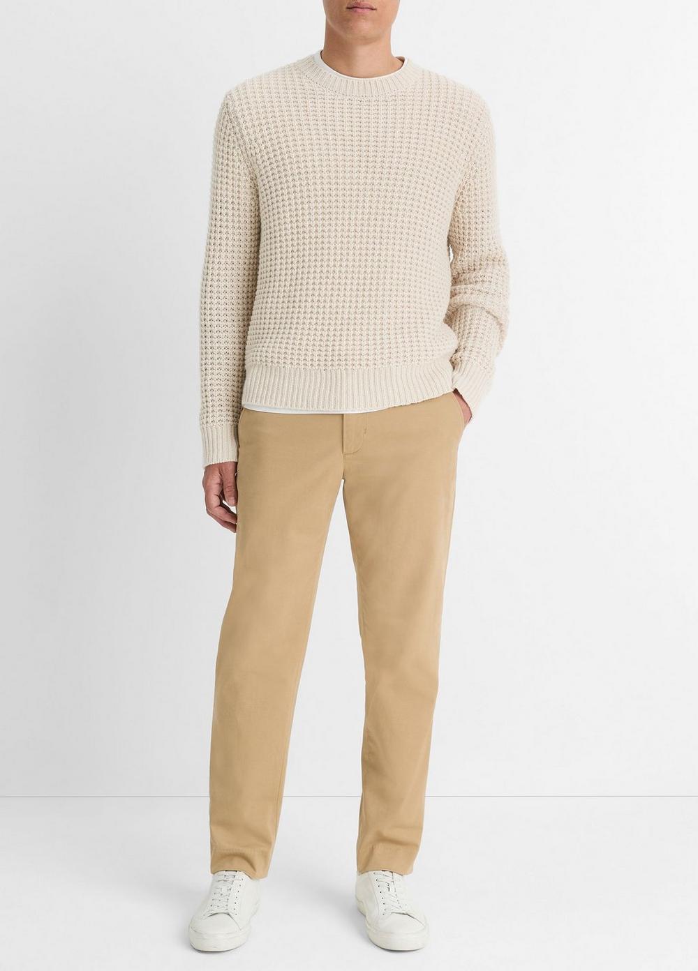 Macro-Waffle Crew Neck Sweater in Crew Neck | Vince Macro-Waffle Crew Neck Sweater in Crew Neck | Vince