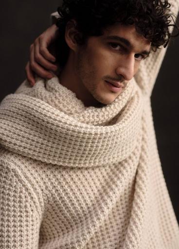 Macro-Waffle Crew Neck Sweater in Crew Neck | Vince Macro-Waffle Crew Neck Sweater in Crew Neck | Vince