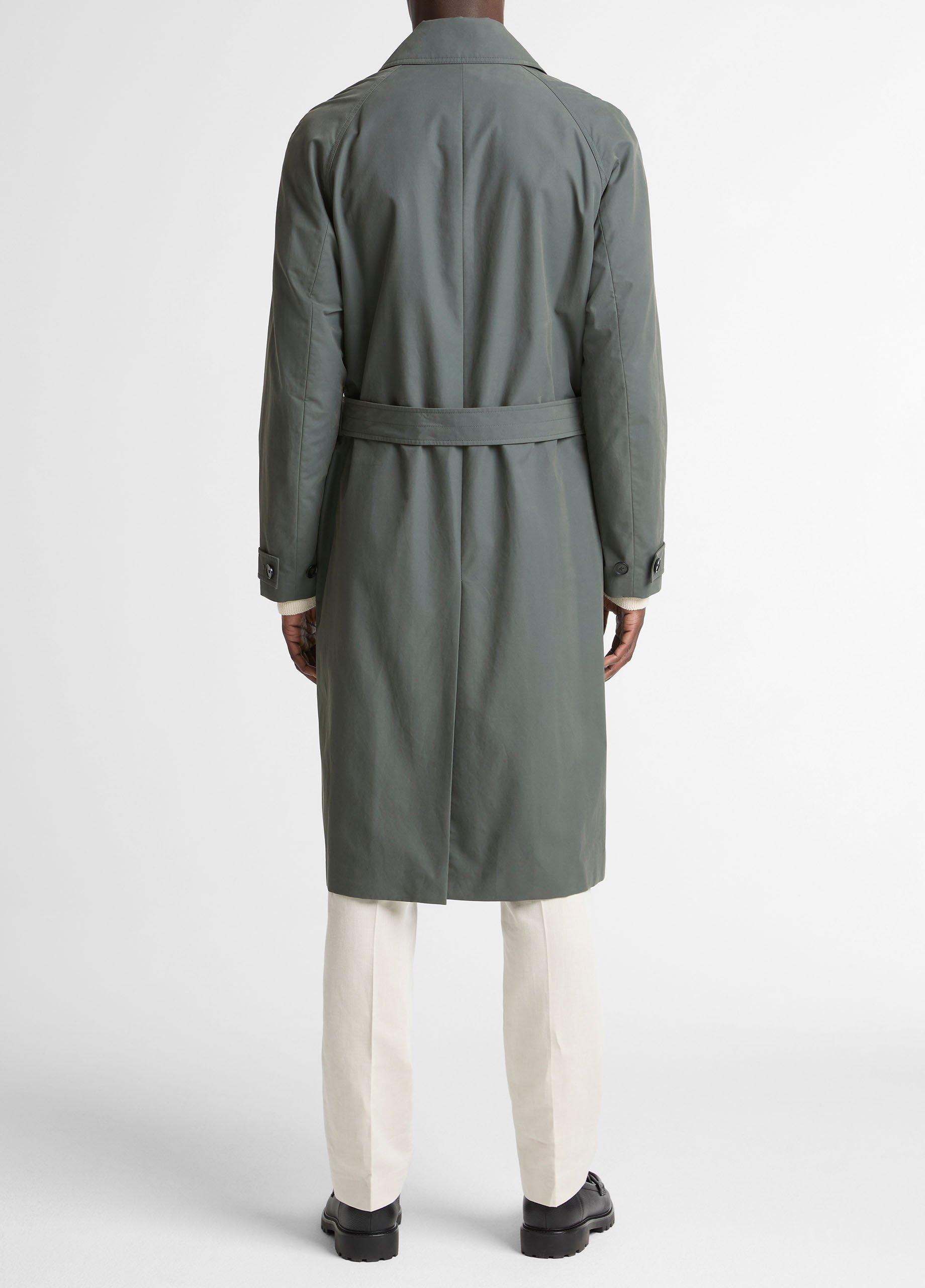 Cotton-Blend Single-Breasted Trench Coat in Coats | Vince